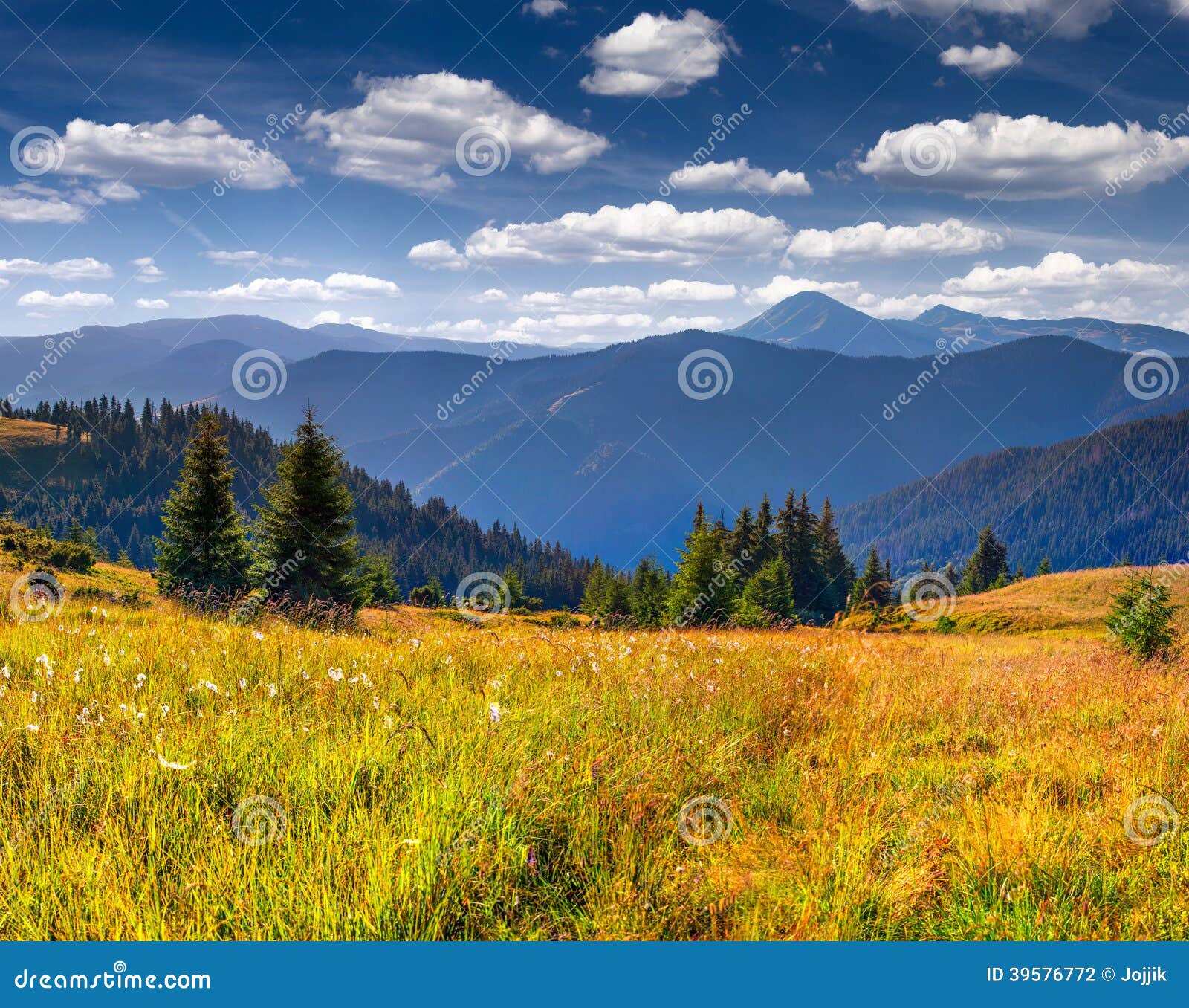Beautiful Spring Landscape in a Mountains Stock Photo - Image of ...
