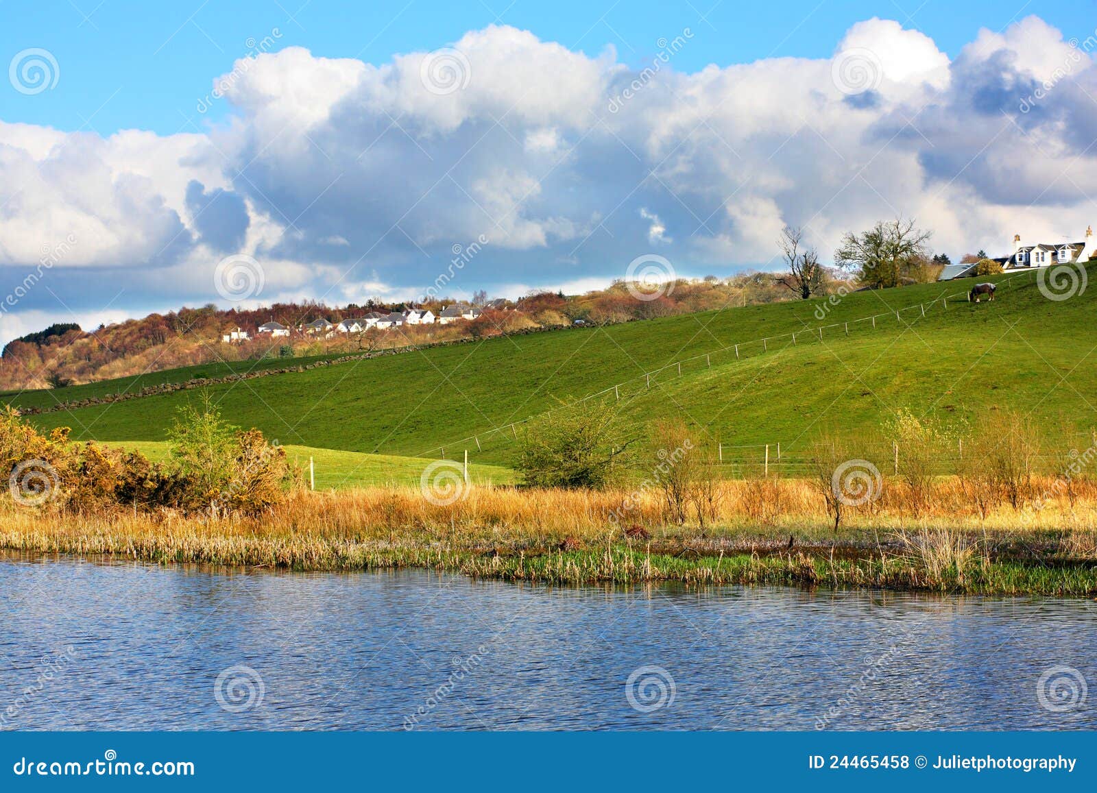 Beautiful Spring Landscape, Scotland Stock Photo - Image of landscape ...
