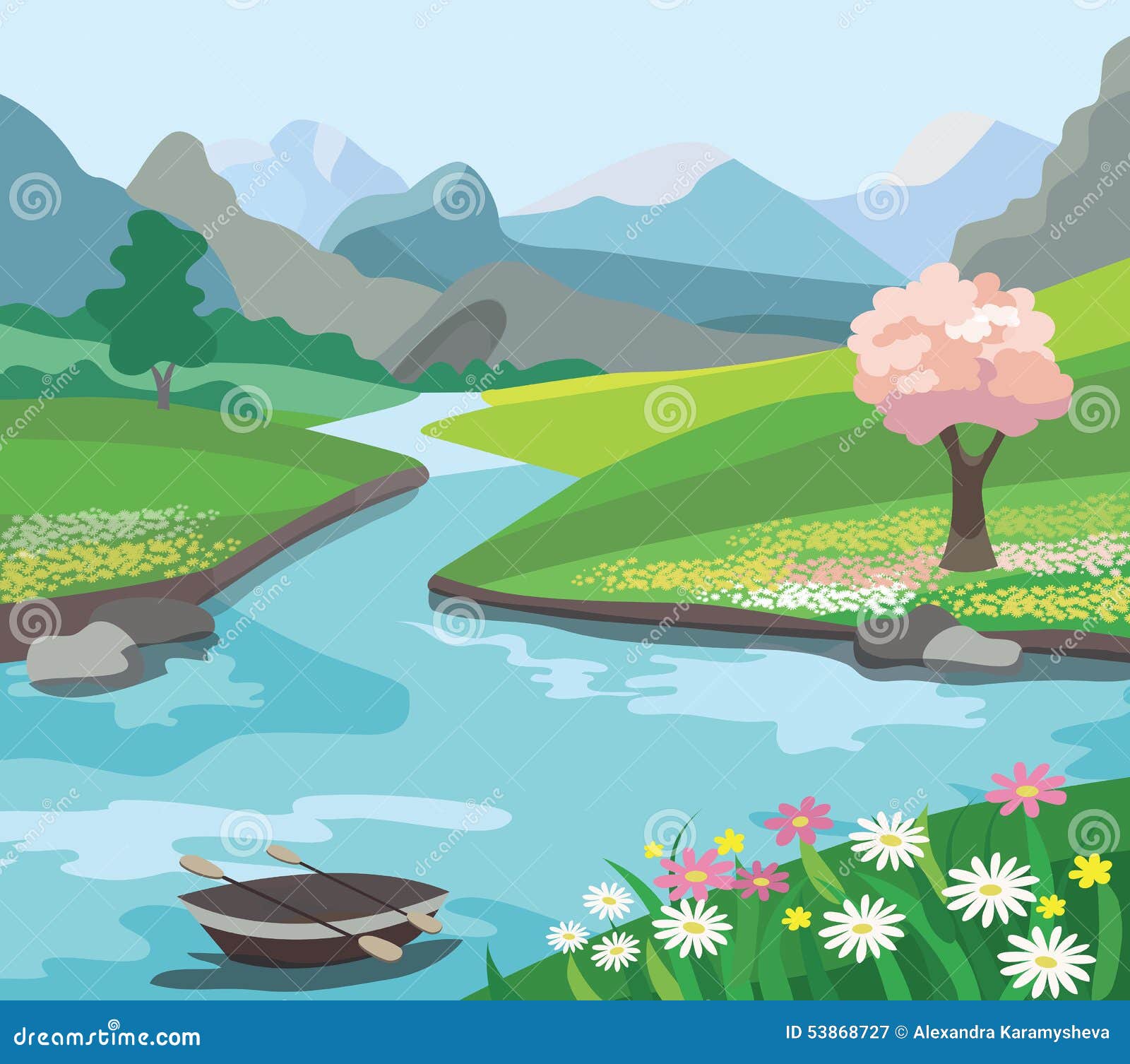 Beautiful Spring Background Stock Image | CartoonDealer.com #51833551