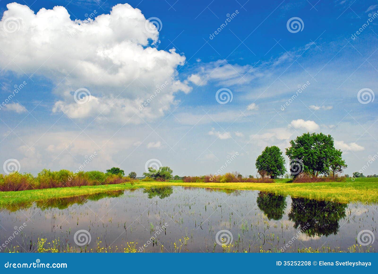 Beautiful spring landscape stock photo. Image of country - 35252208