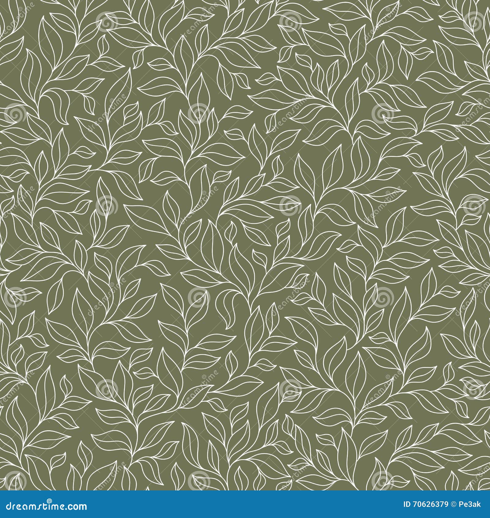 Beautiful Spring Leaves Seamless Pattern Stock Vector - Illustration of ...