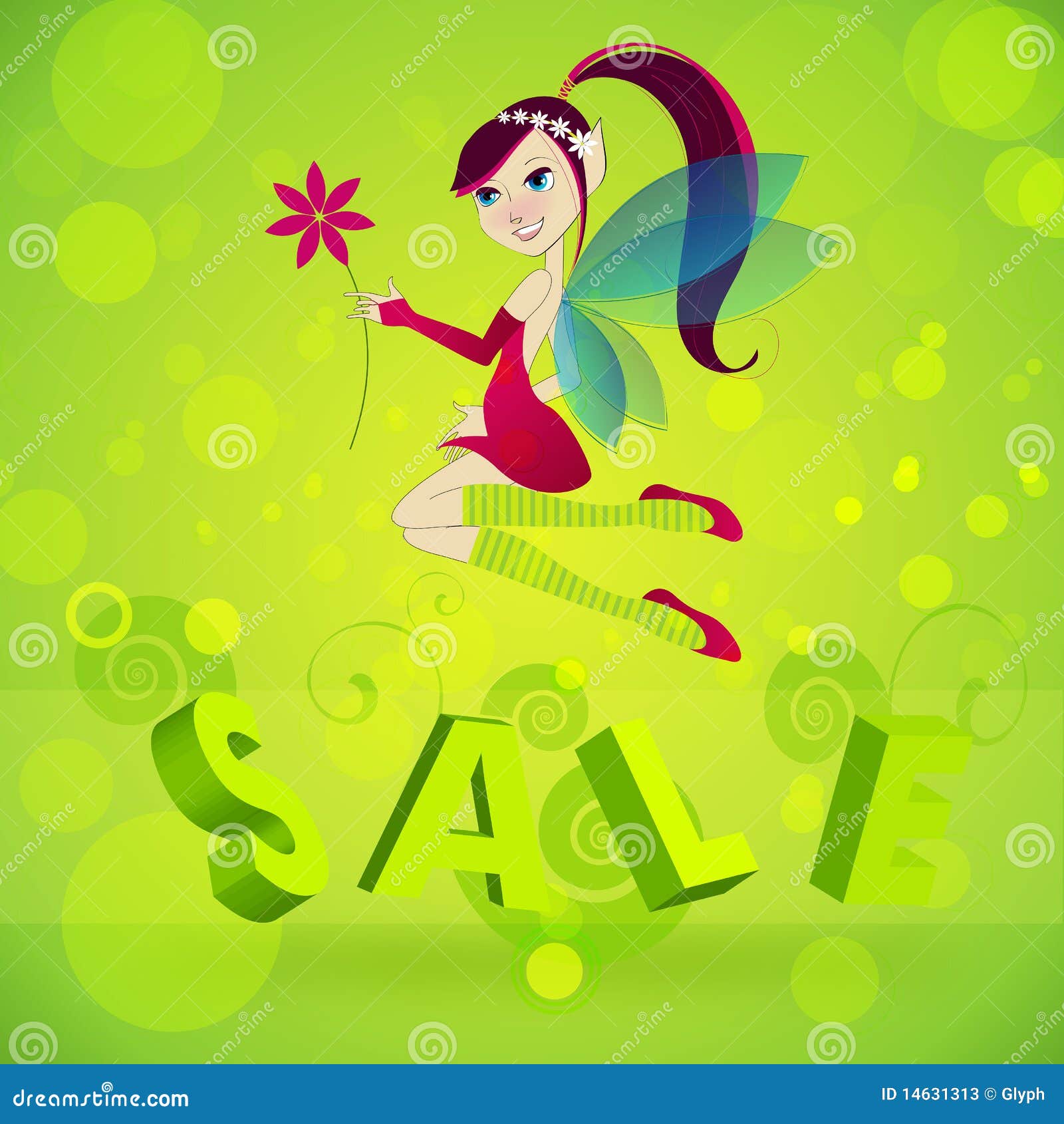 Beautiful Spring Sales Illustration Stock Vector - Illustration of ...
