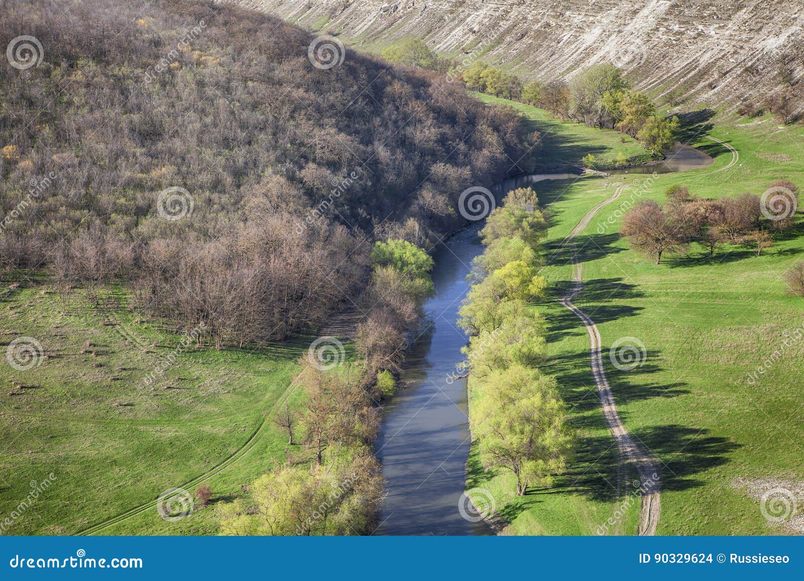Beautiful spring scenery stock photo. Image of nature - 90329624