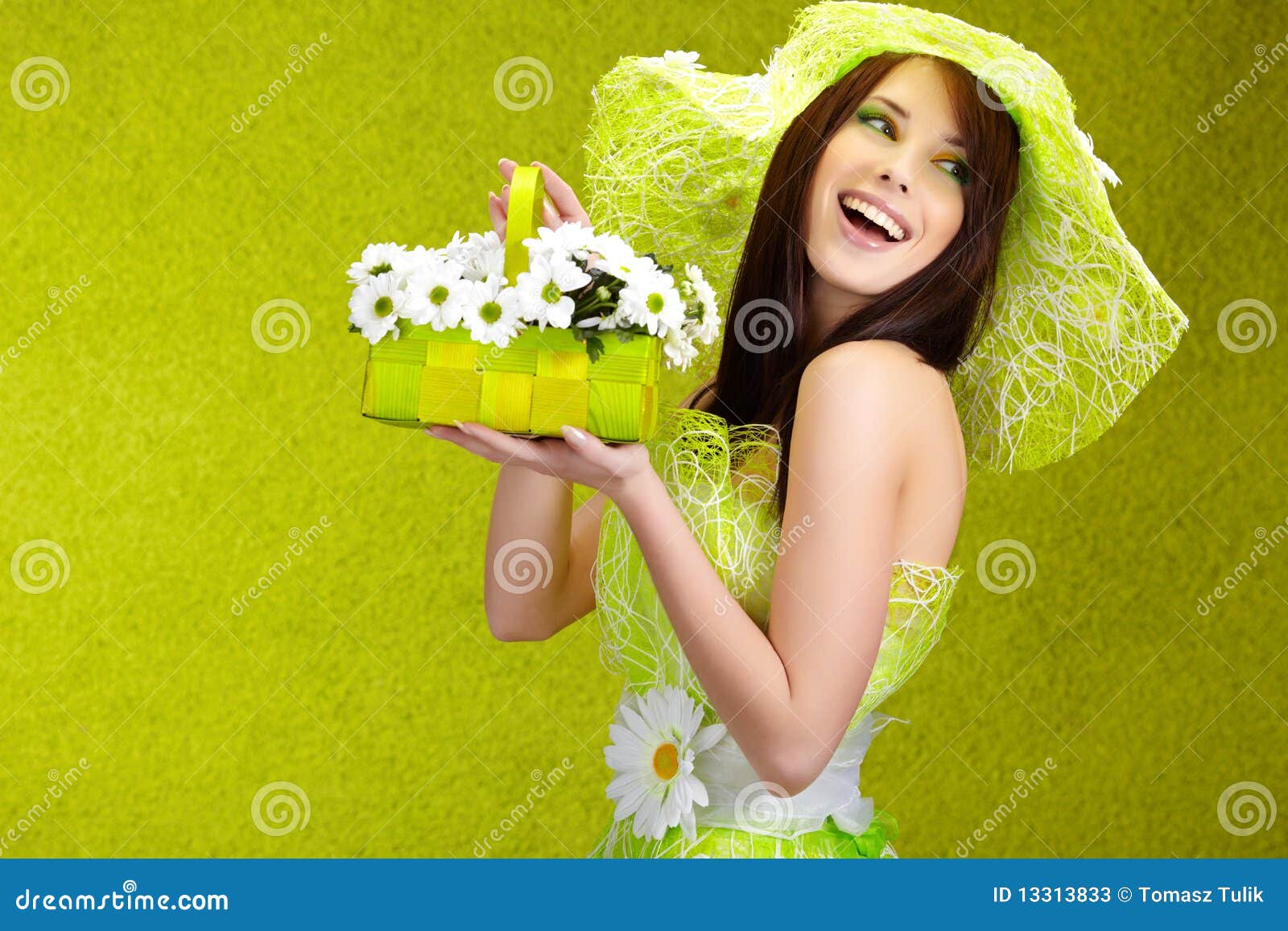Beautiful spring woman stock image. Image of springtime - 13313833