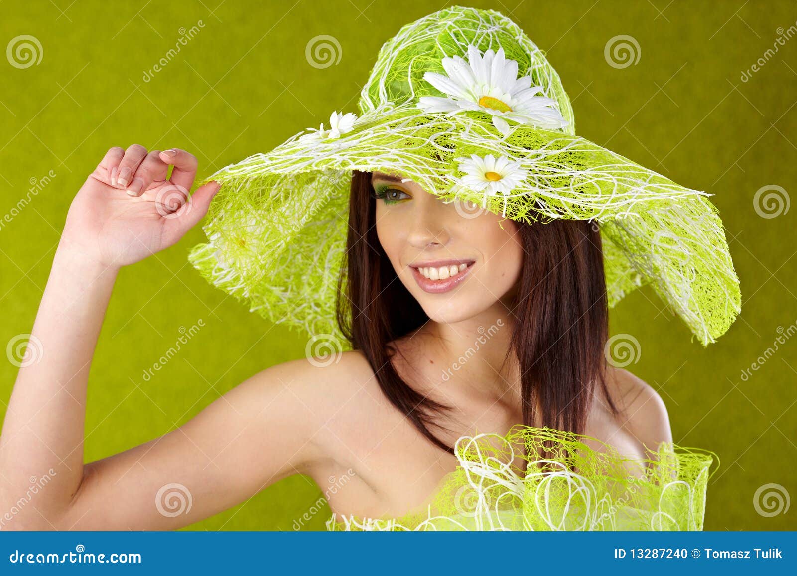 Beautiful Spring Woman Portrait Stock Photo - Image of human, fashion ...
