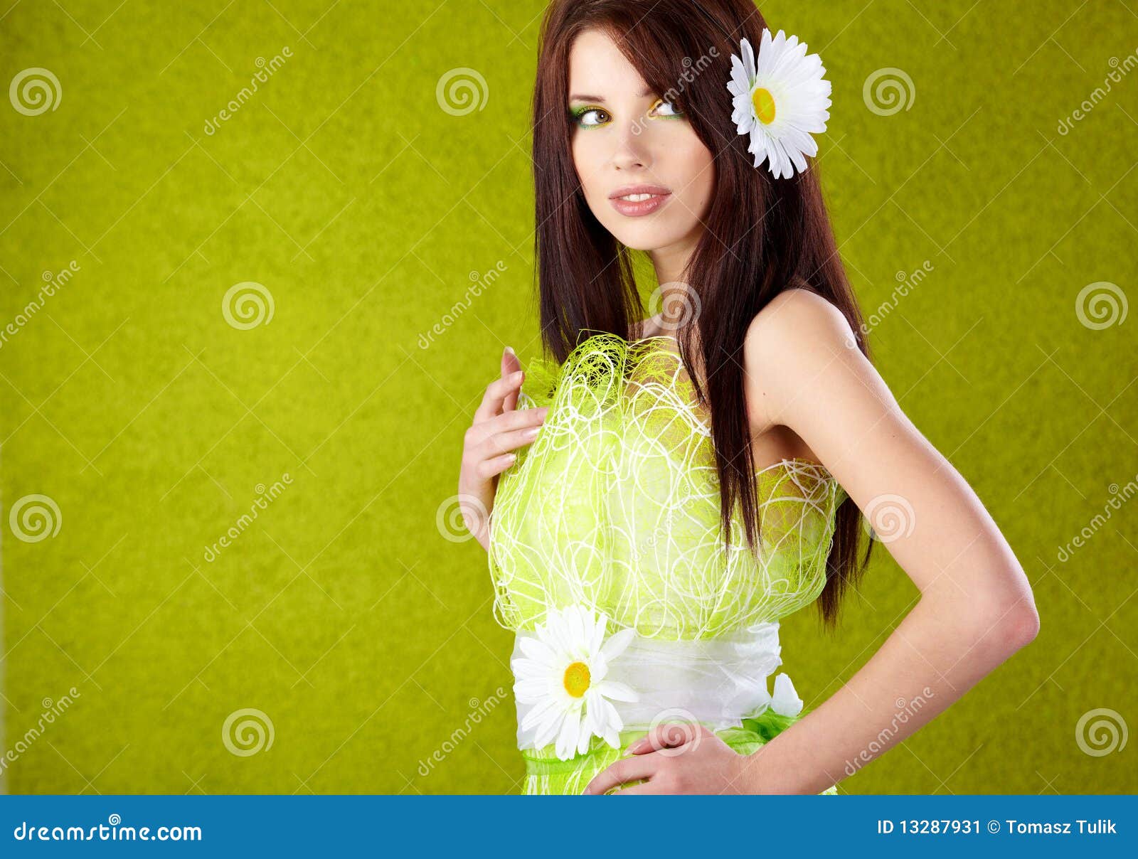 Beautiful Spring Woman Portrait Stock Image - Image of femininity ...