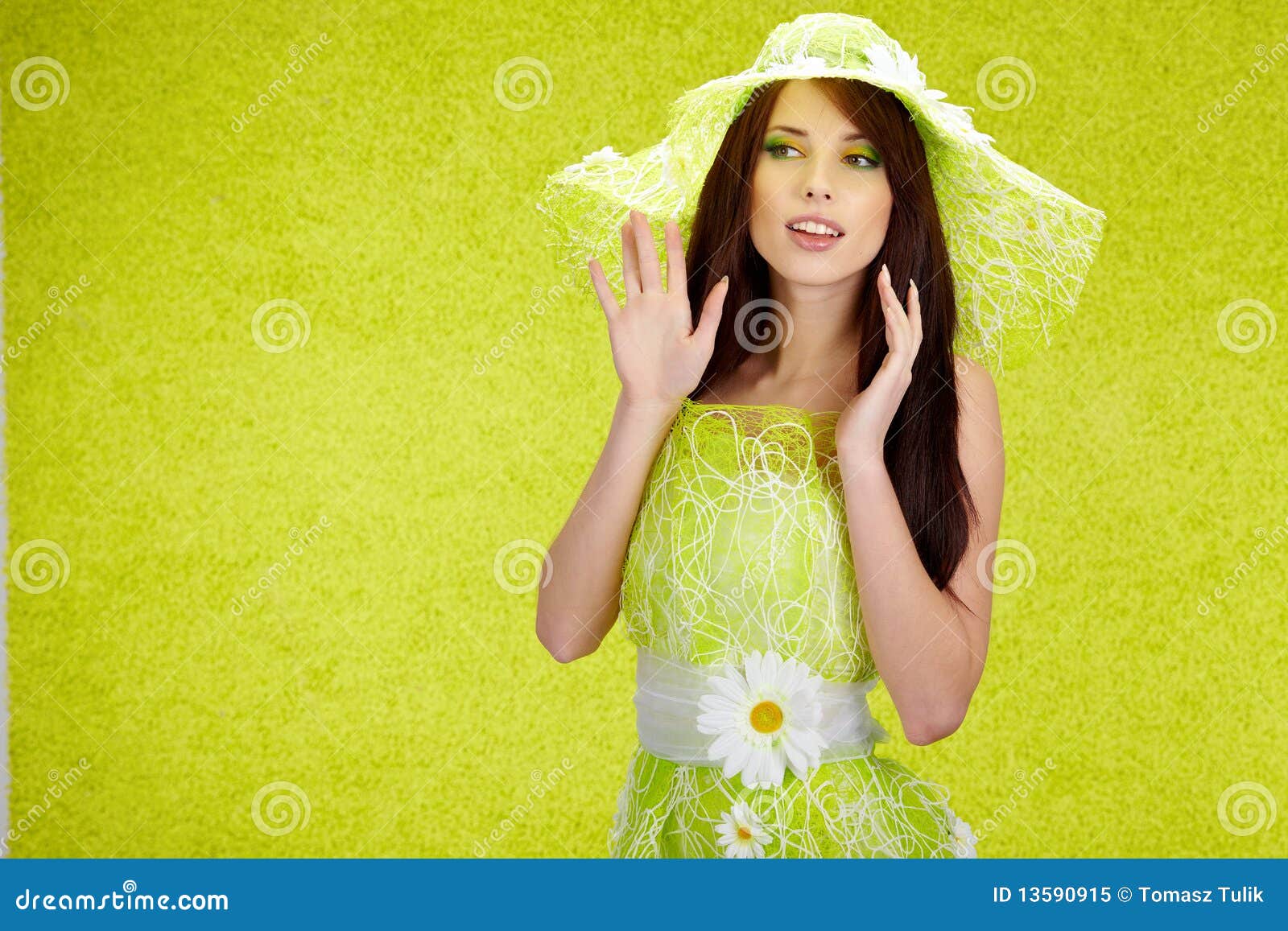 Beautiful Spring Woman Portrait. Stock Image - Image of model, human ...