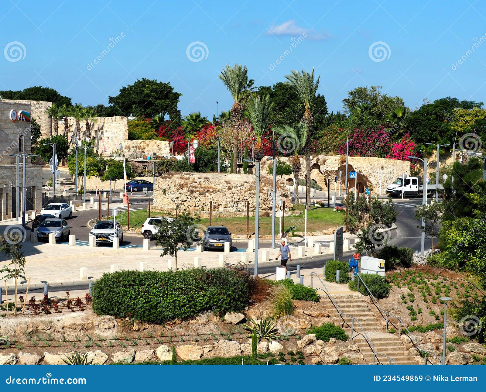 Beautiful Square in the City of Akko in Israel Editorial Stock Image ...