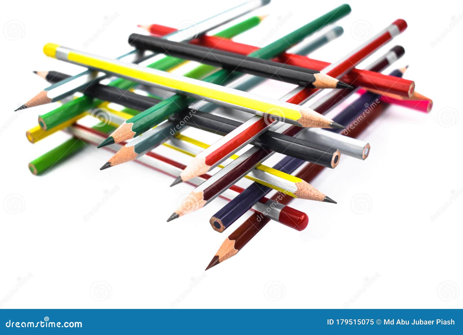 Beautiful Square Shape Pattern Made with Different Colored Pencil ...