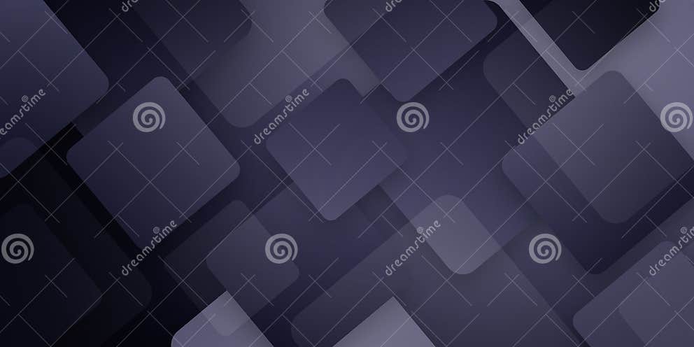 Square Shapes Composition Geometric Abstract Background. 3D Shadow ...