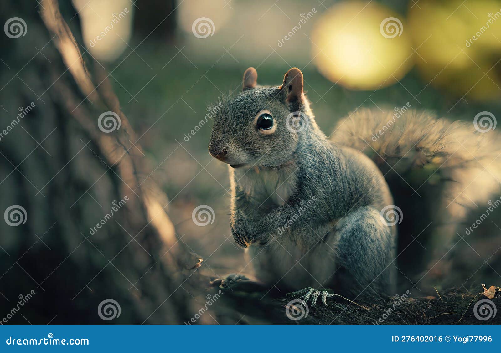 Beautiful Squirrel in Nature. Created Using Generative AI Technology ...