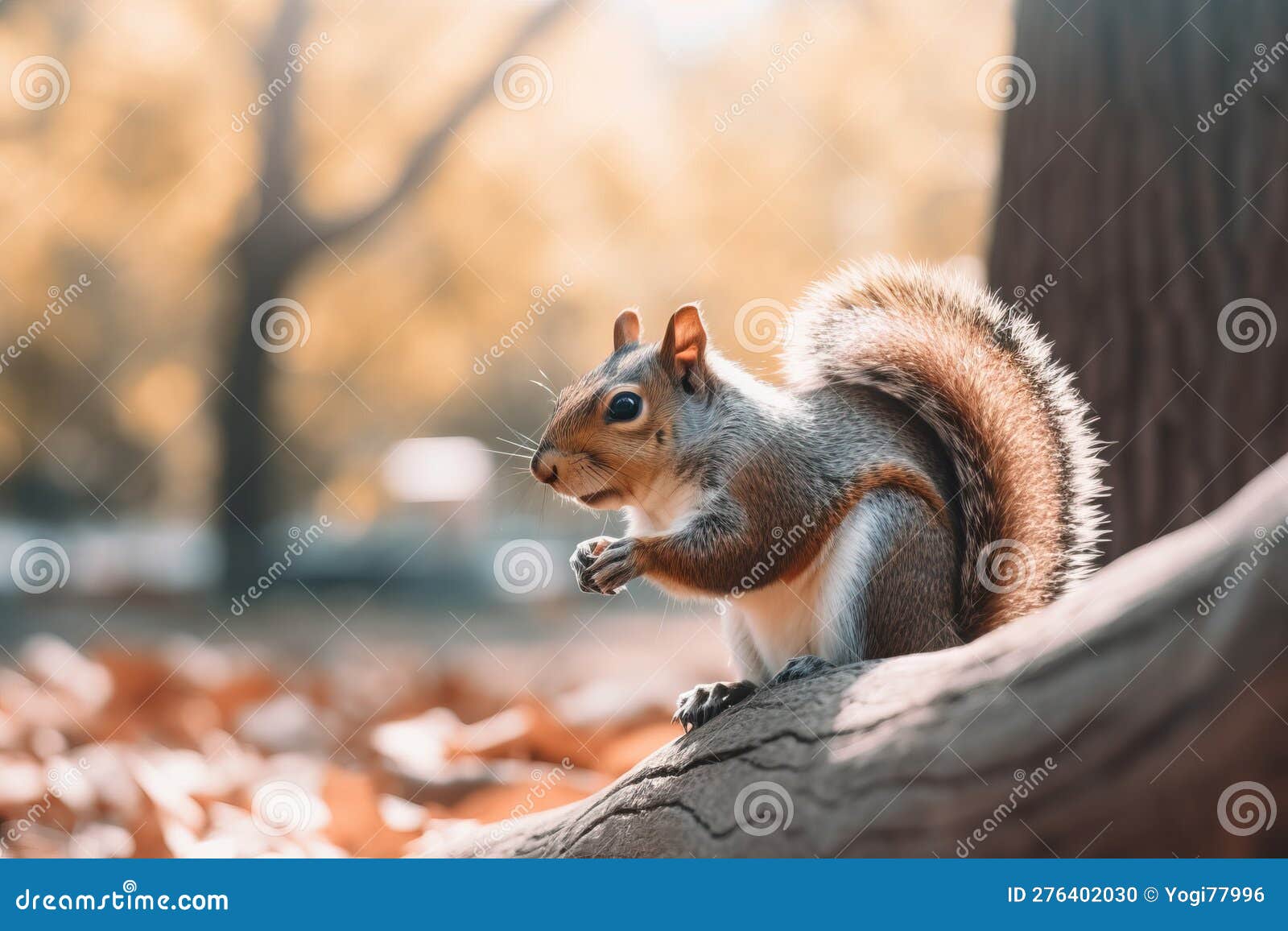 Beautiful Squirrel in Nature. Created Using Generative AI Technology ...