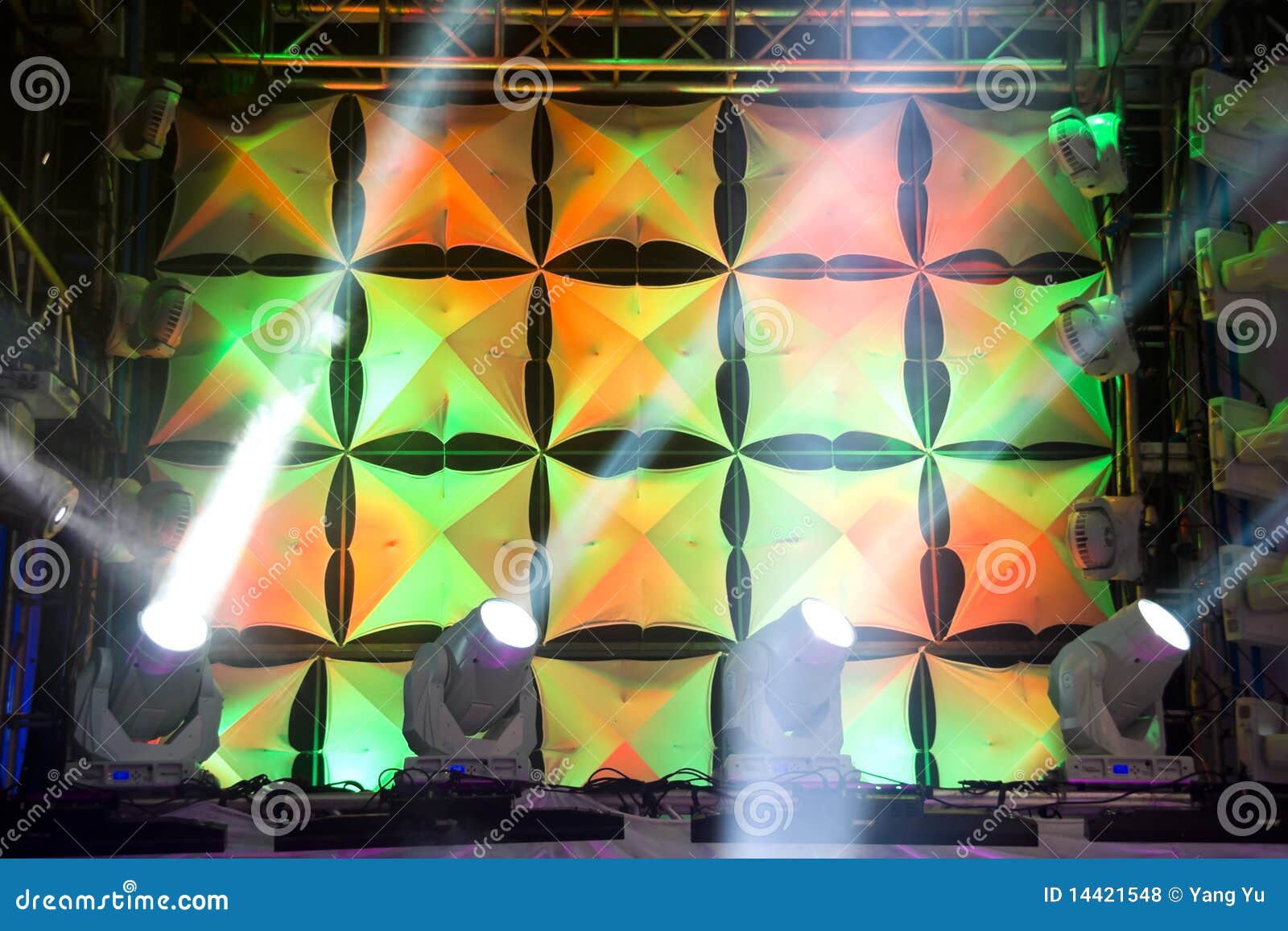 Beautiful stage lighting stock photo. Image of beautiful - 14421548