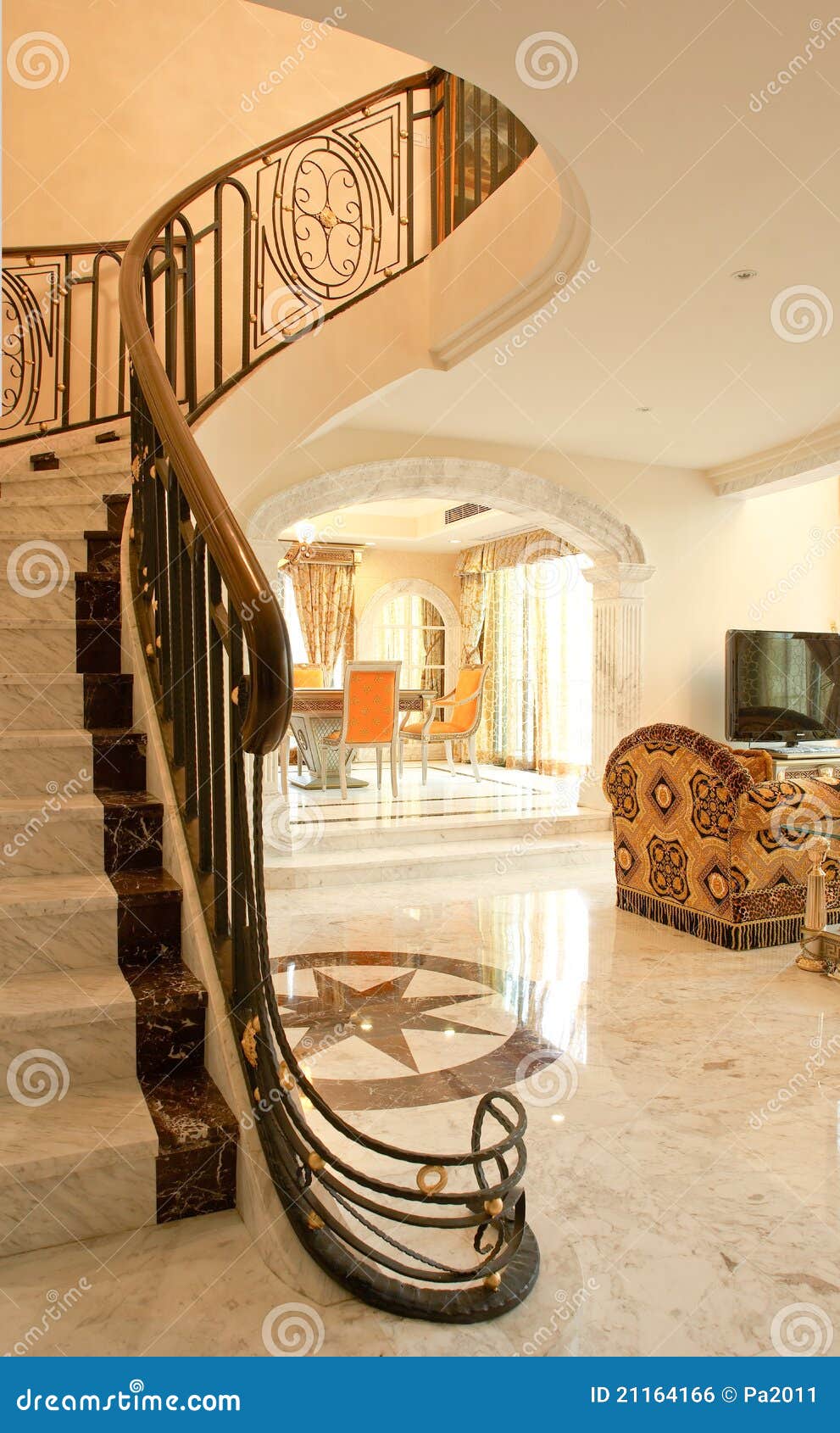 Beautiful Staircase stock photo. Image of elegant, indoor - 21164166