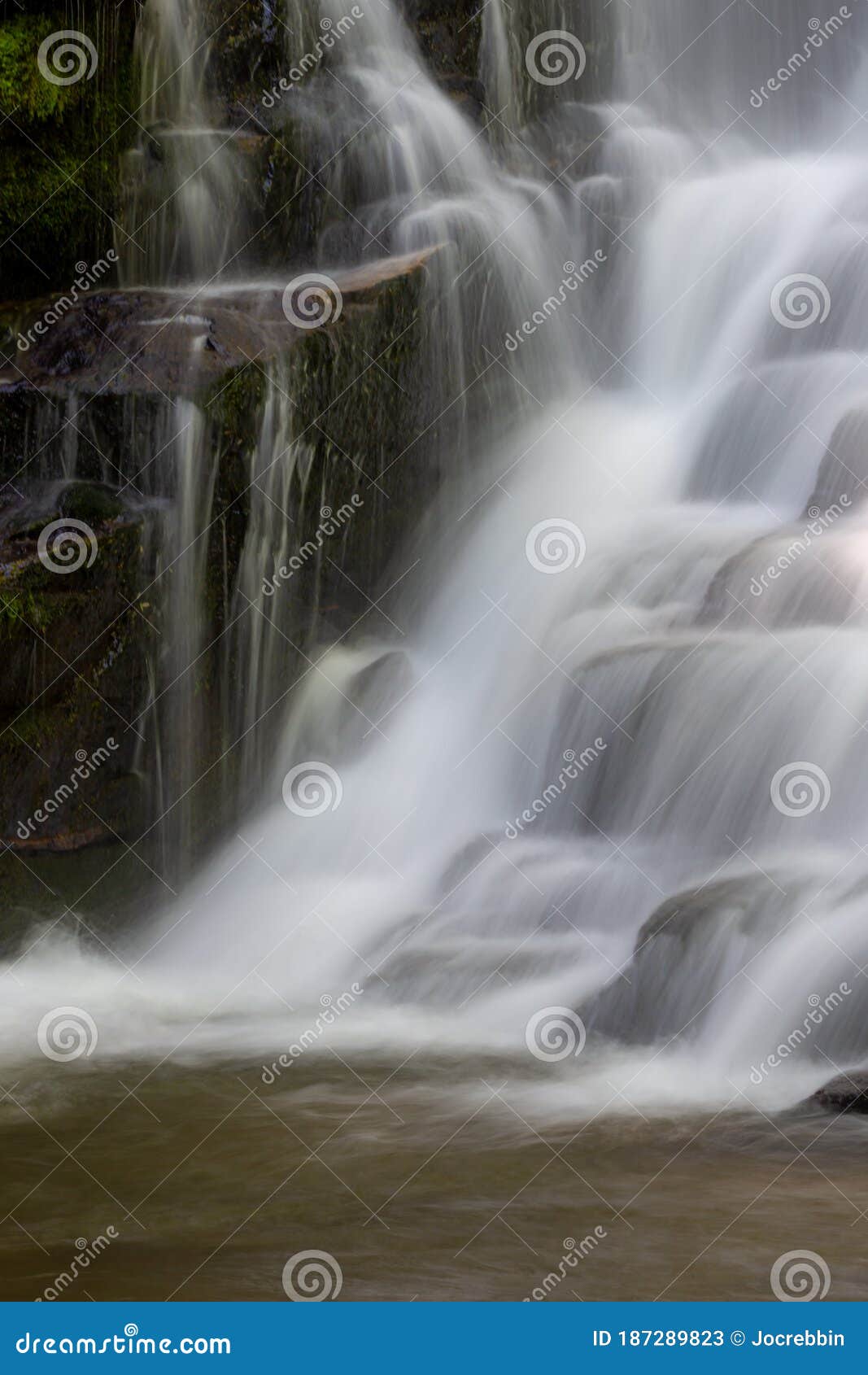 Beautiful Stair Step Falls at Estatoe Stock Image - Image of flow ...
