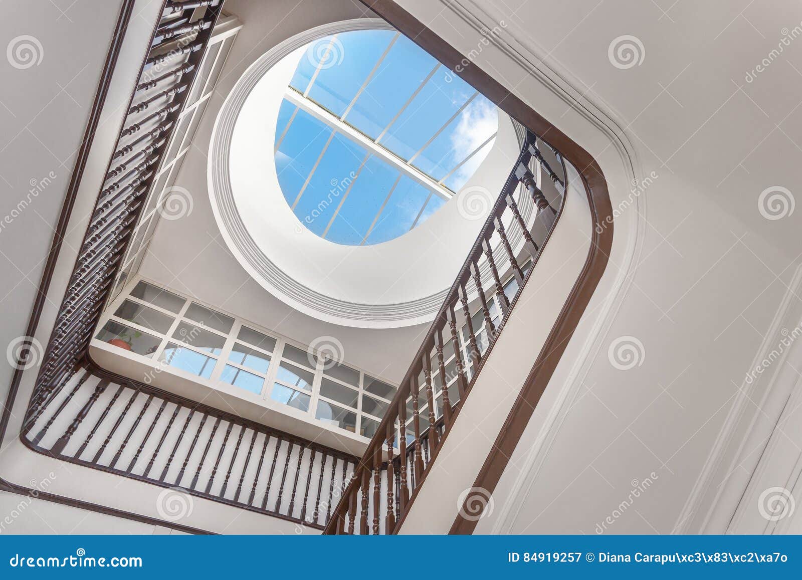 Beautiful Stairwell stock image. Image of stair, architecture - 84919257