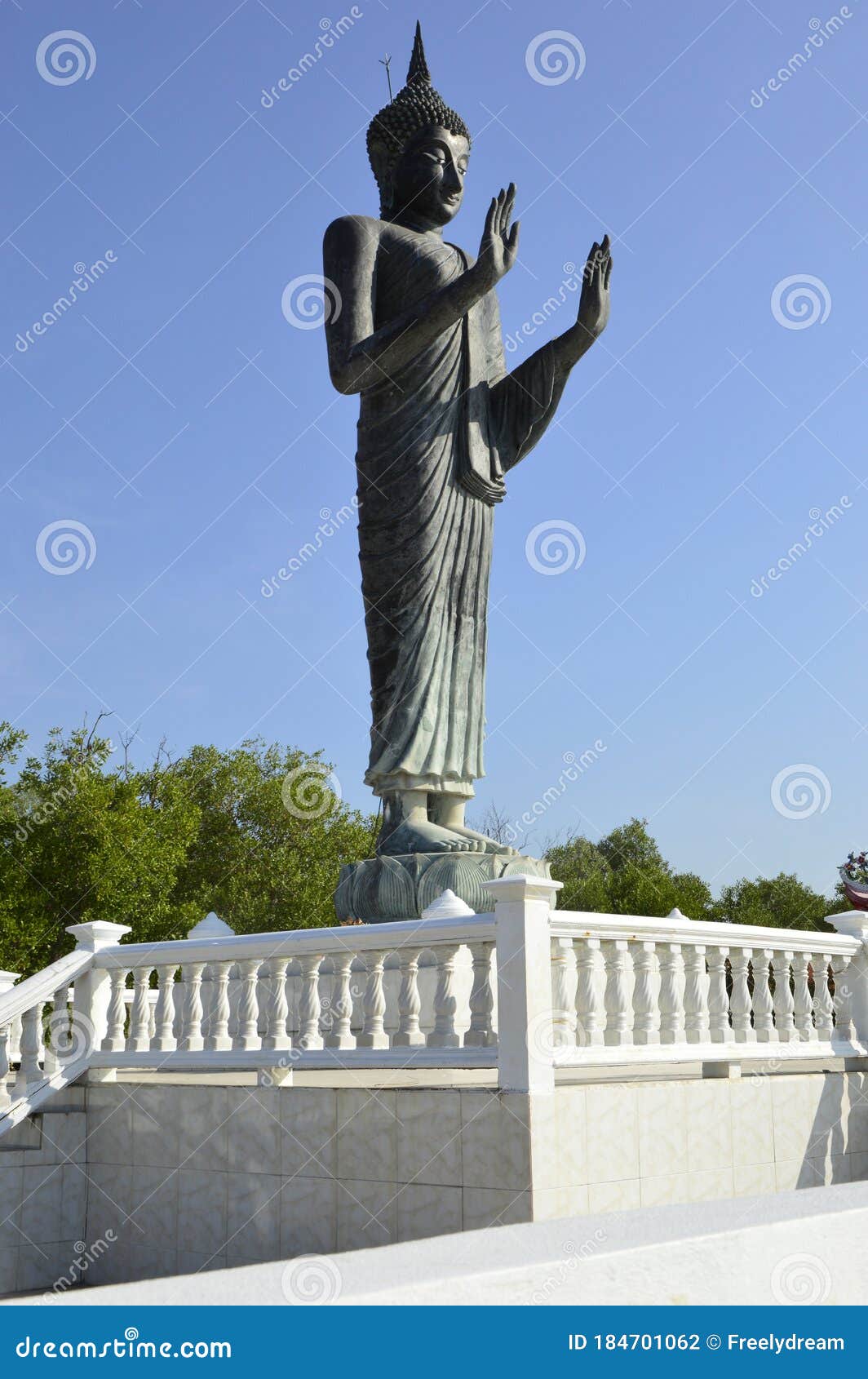 A Beautiful Standing Buddha Image Stock Photo - Image of thailand ...
