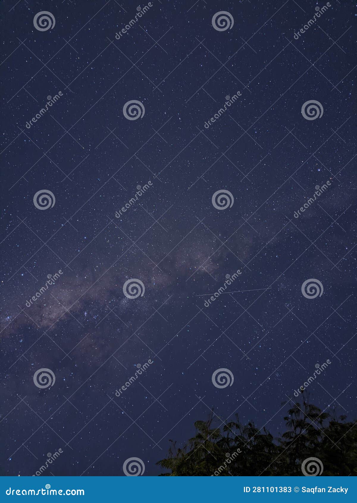 Beautiful Star Ocean with Milky Way Galaxy Stock Image - Image of ...