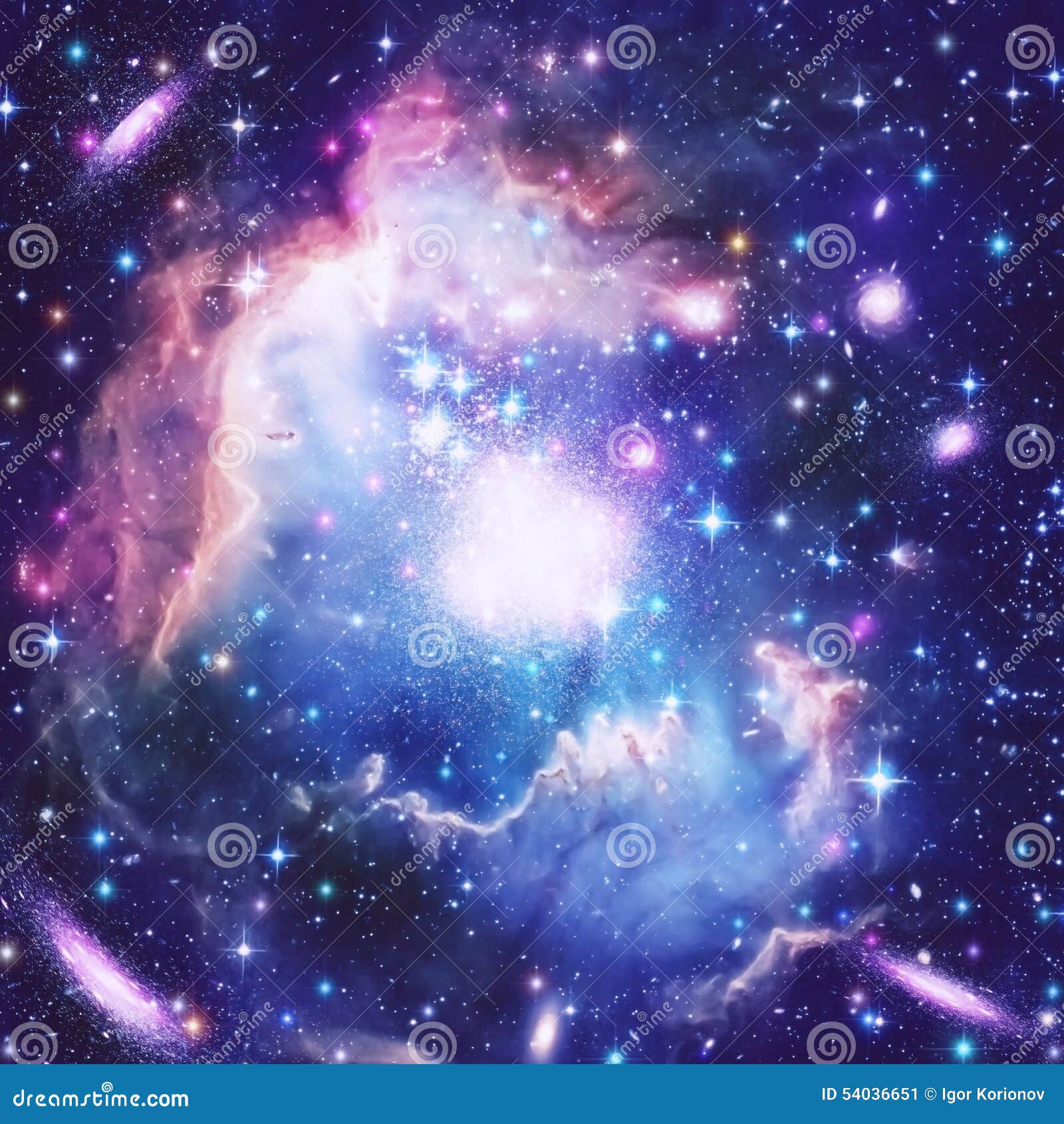 Beautiful Star Space Nebula Stock Illustration - Illustration of ...