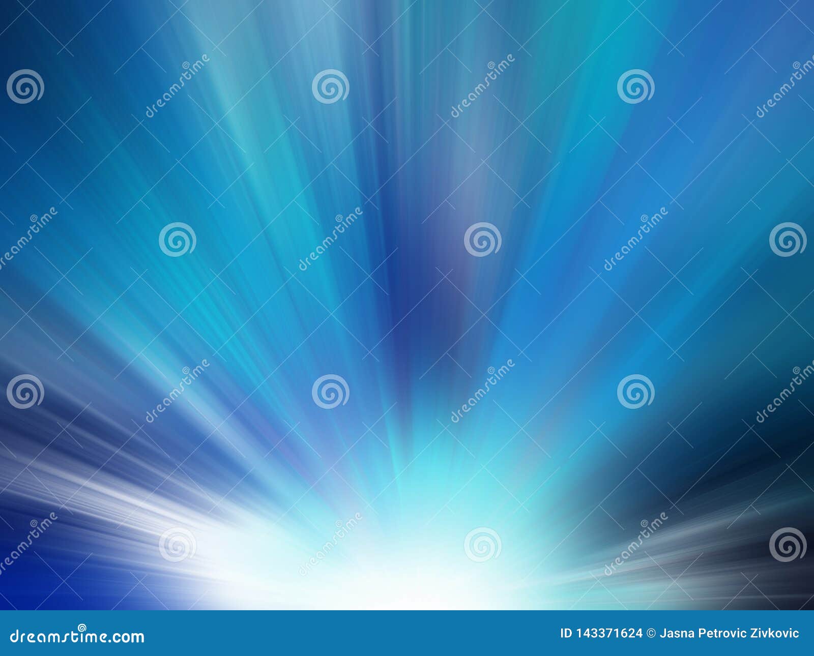 Starburst Blue Light Beam Abstract Background Stock Illustration ...