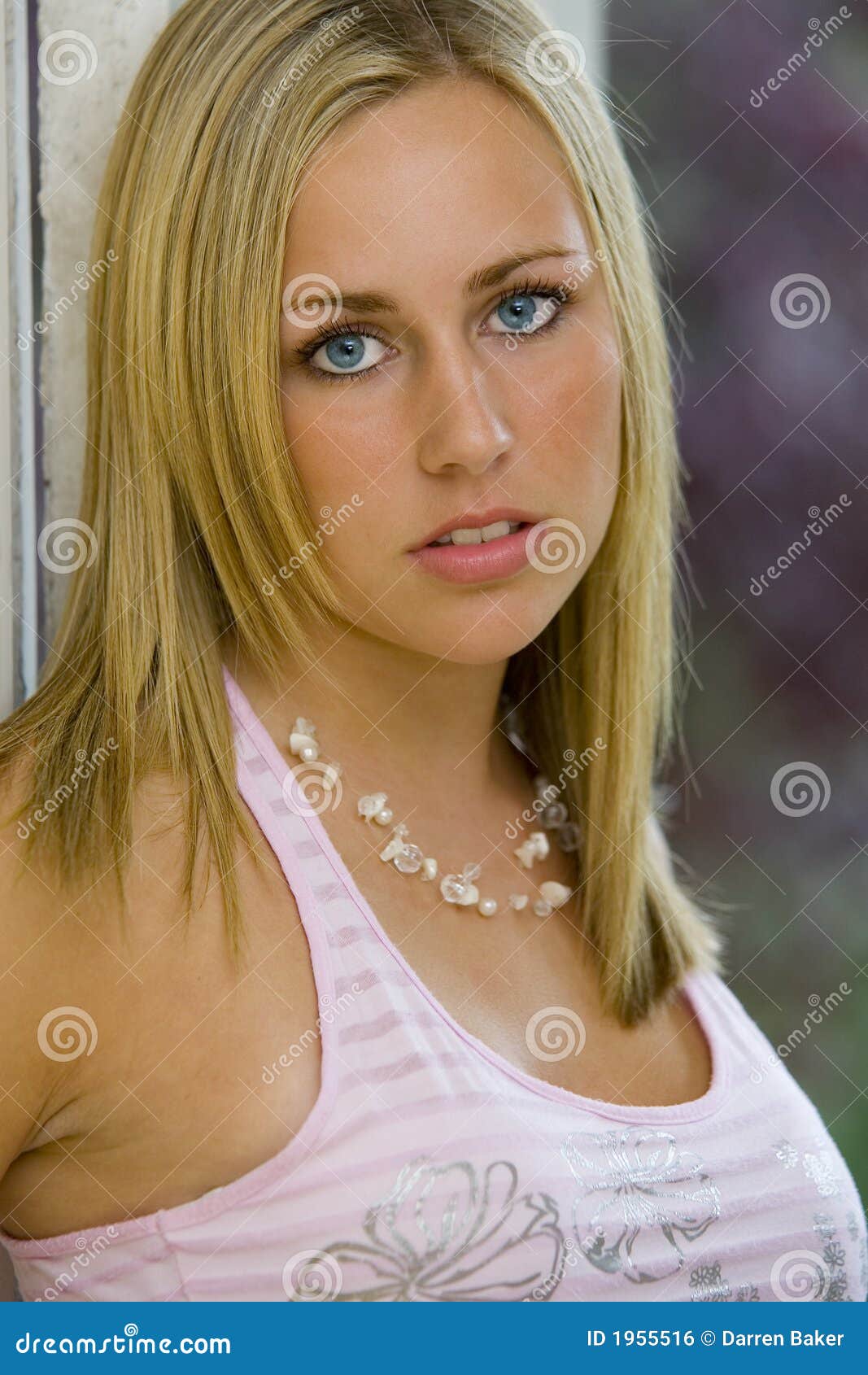 Beautiful Stare stock photo. Image of blonde, look, naturally - 1955516