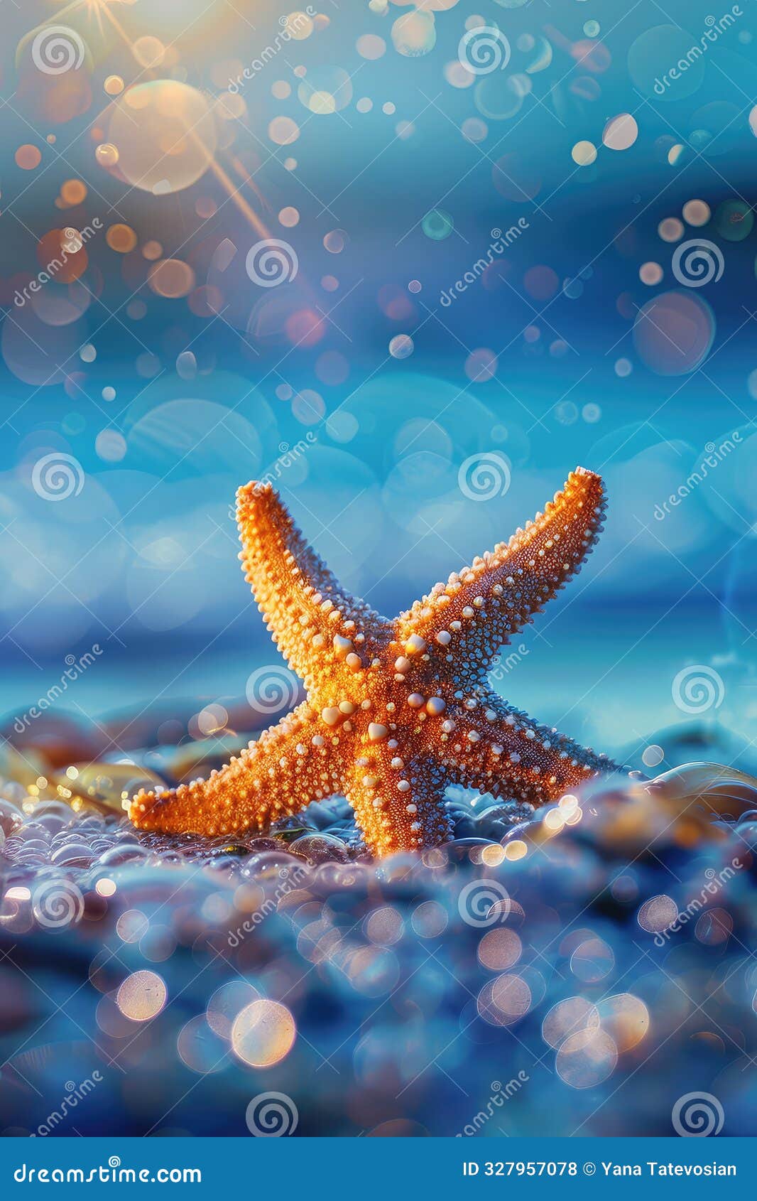 Beautiful Starfish On Maldives Beach. Perfect For Posters And ...