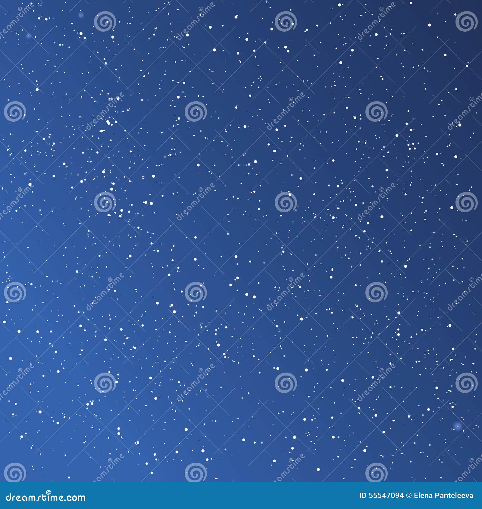 Beautiful starry blue sky stock vector. Illustration of planets - 55547094