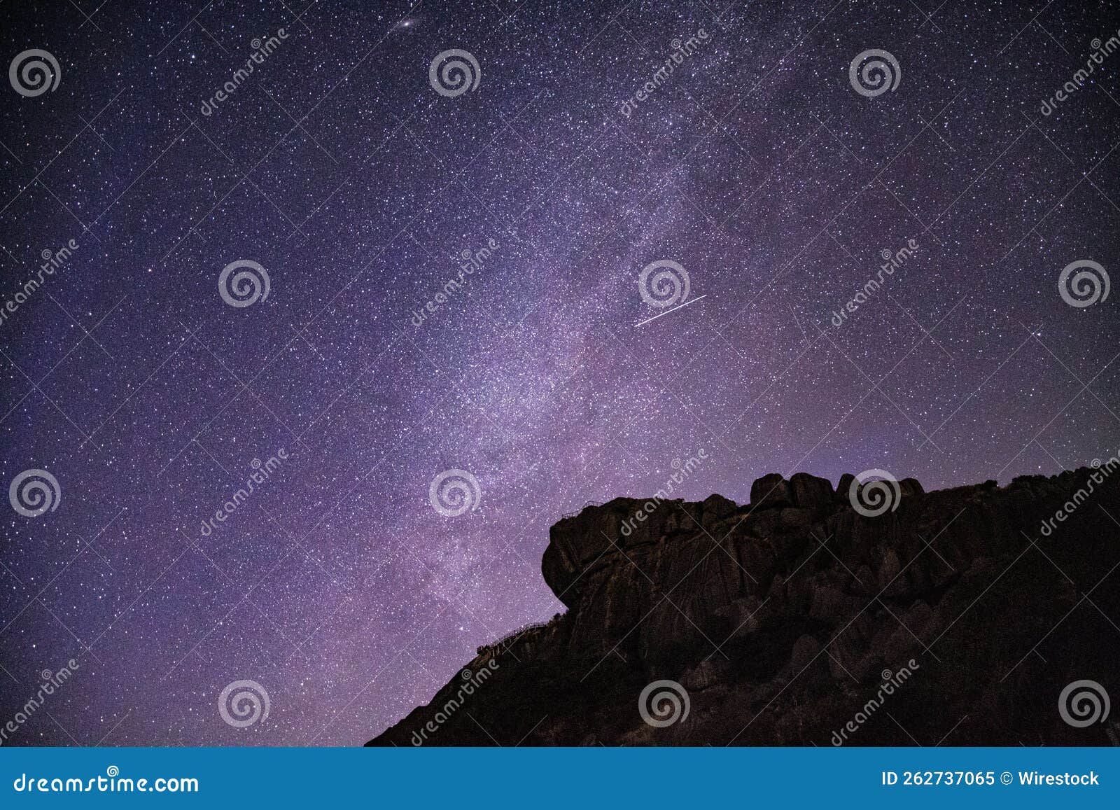 Beautiful Starry Night Sky in Nature Stock Image - Image of fresh ...