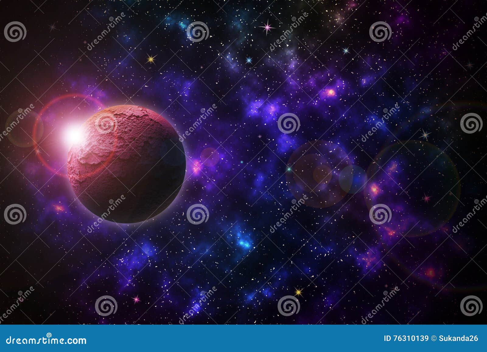 Stars And Planets Aligned In A Rare Conjunction Royalty-Free Stock ...