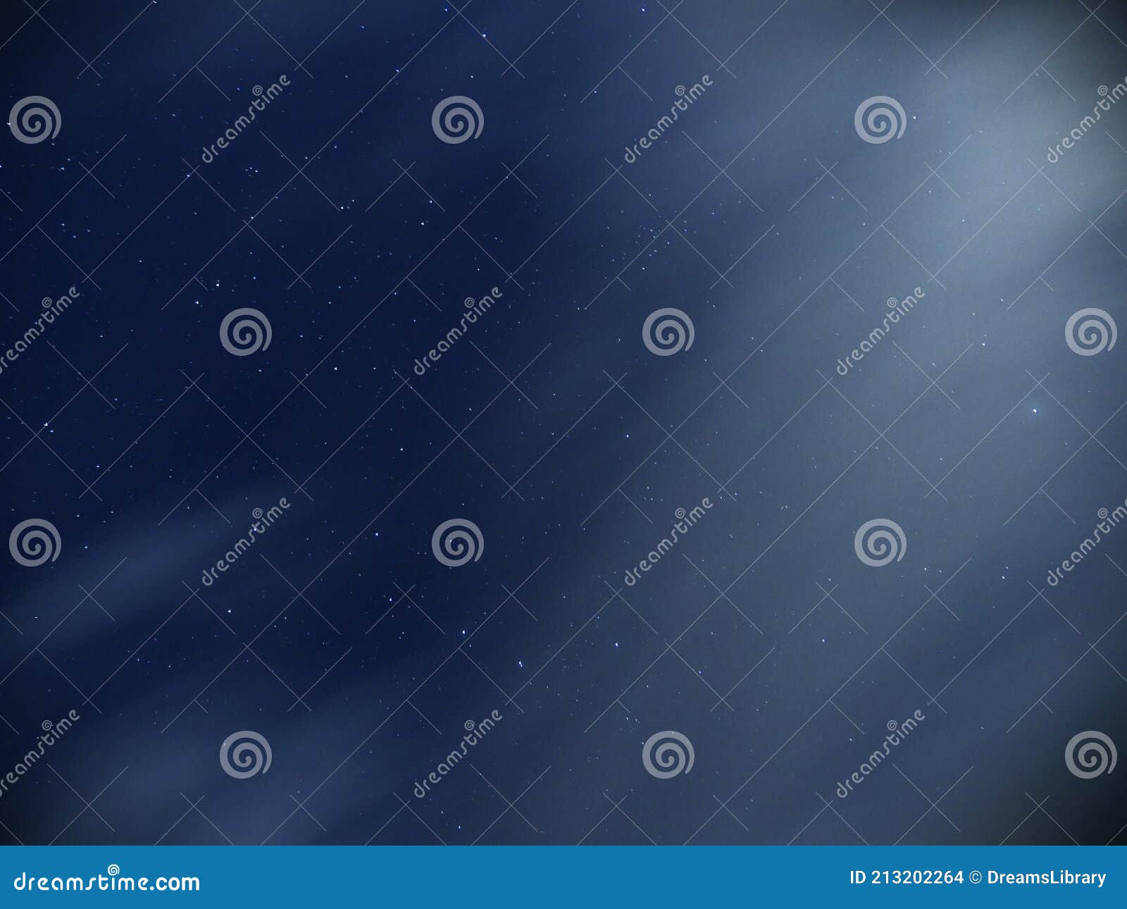 Starry Night Sky with Clouds Stock Photo - Image of clouds, astronomy ...