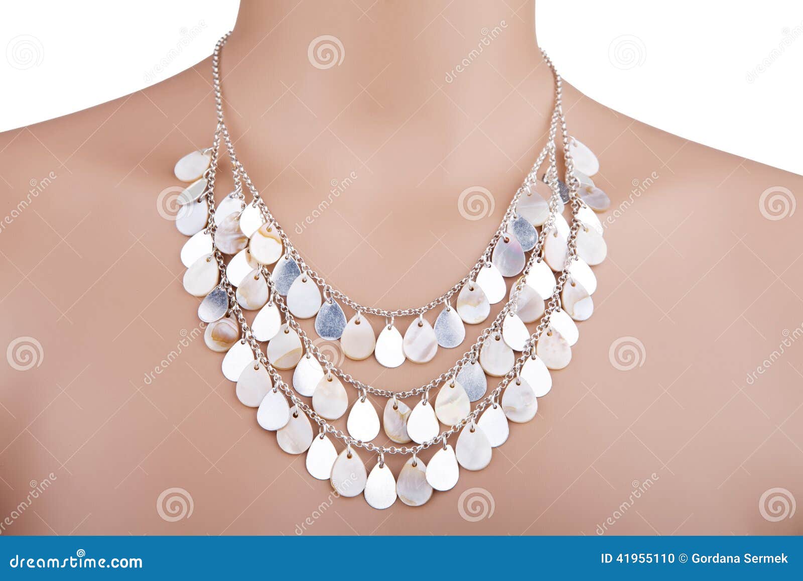 Beautiful Statement Necklace Stock Photo - Image of beauty, fake: 41955110