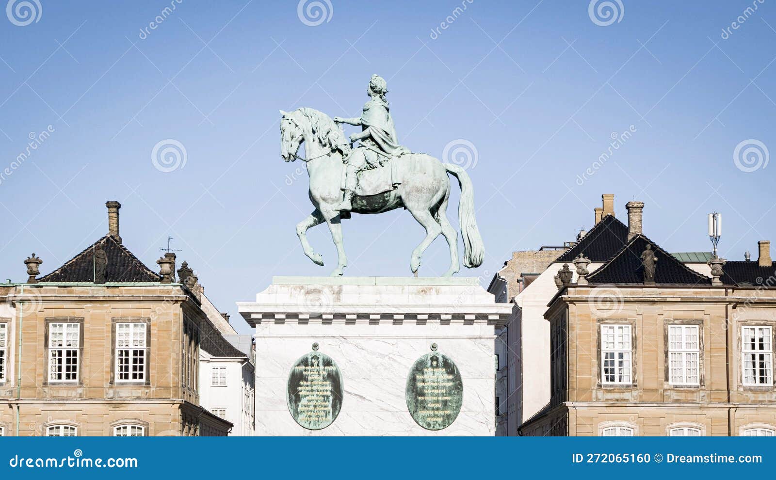Beautiful Statue in Copenhagen, Denmark Stock Photo - Image of iconic ...