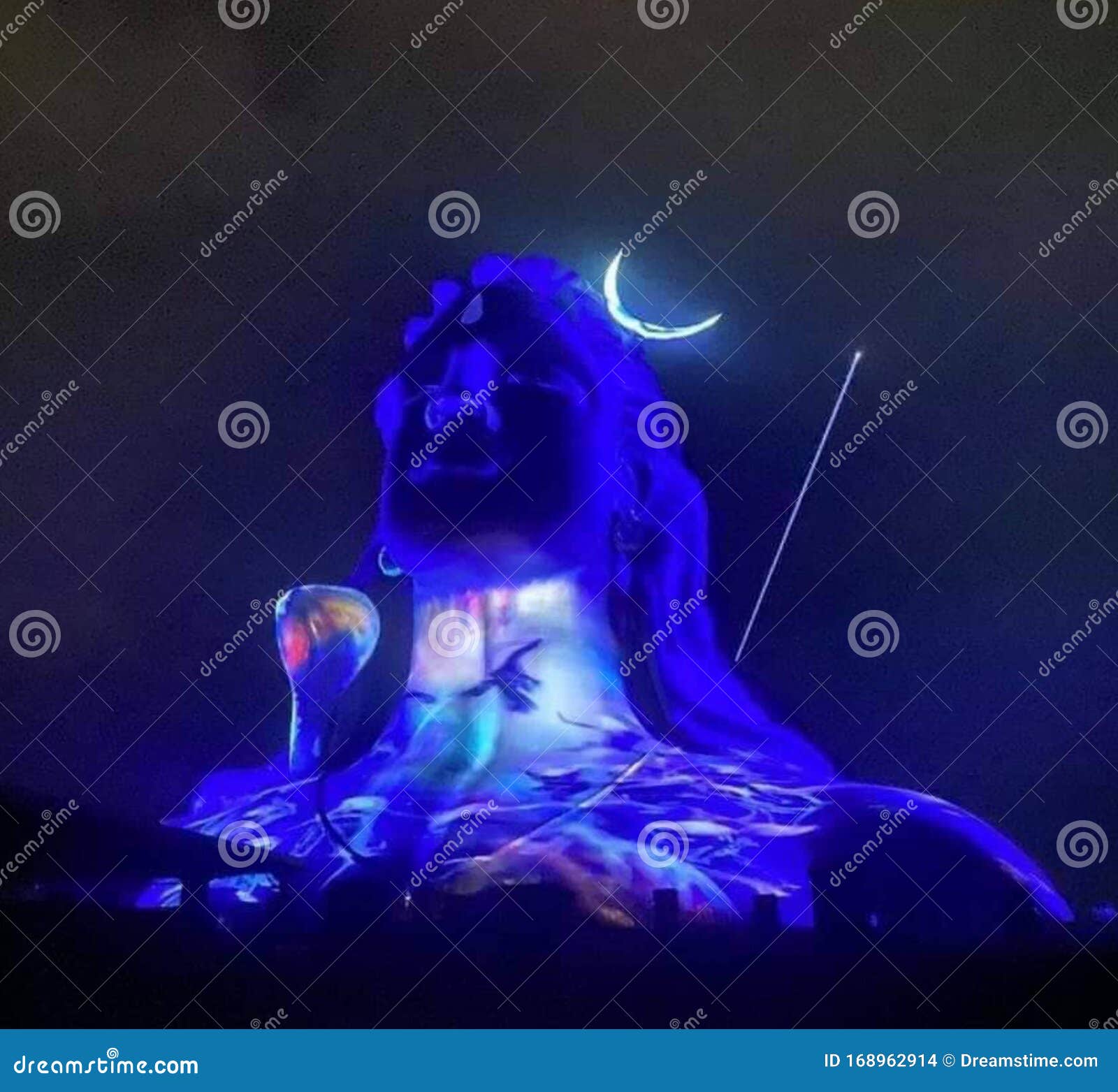 A Beautiful Statue of Shiva God in Indian Tample Editorial Stock Image ...