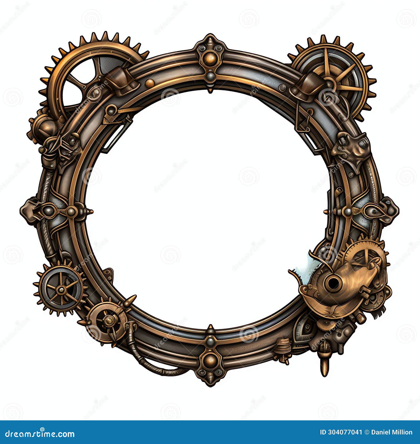 Beautiful Steampunk Frame Clipart Illustration Stock Illustration ...