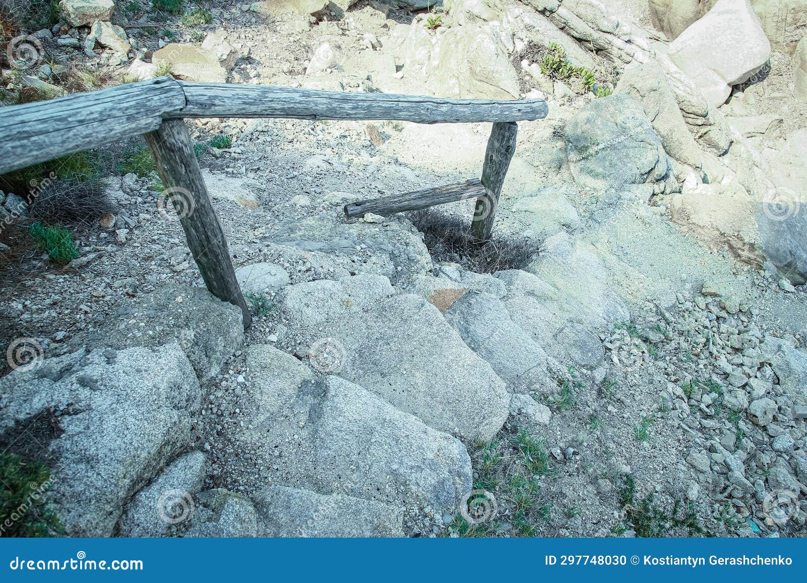 Beautiful Steps by the Sea on Nature in the Park Background Stock Photo ...