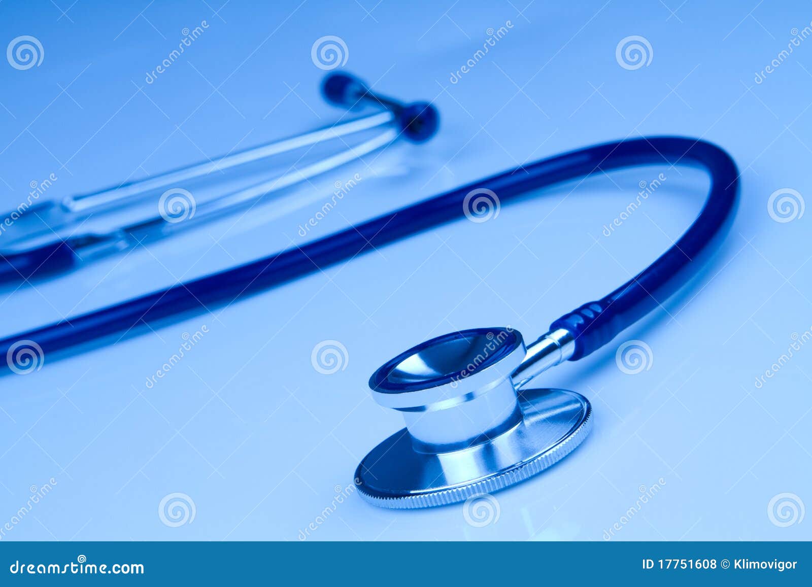 Beautiful stethoscope stock photo. Image of listen, blue - 17751608
