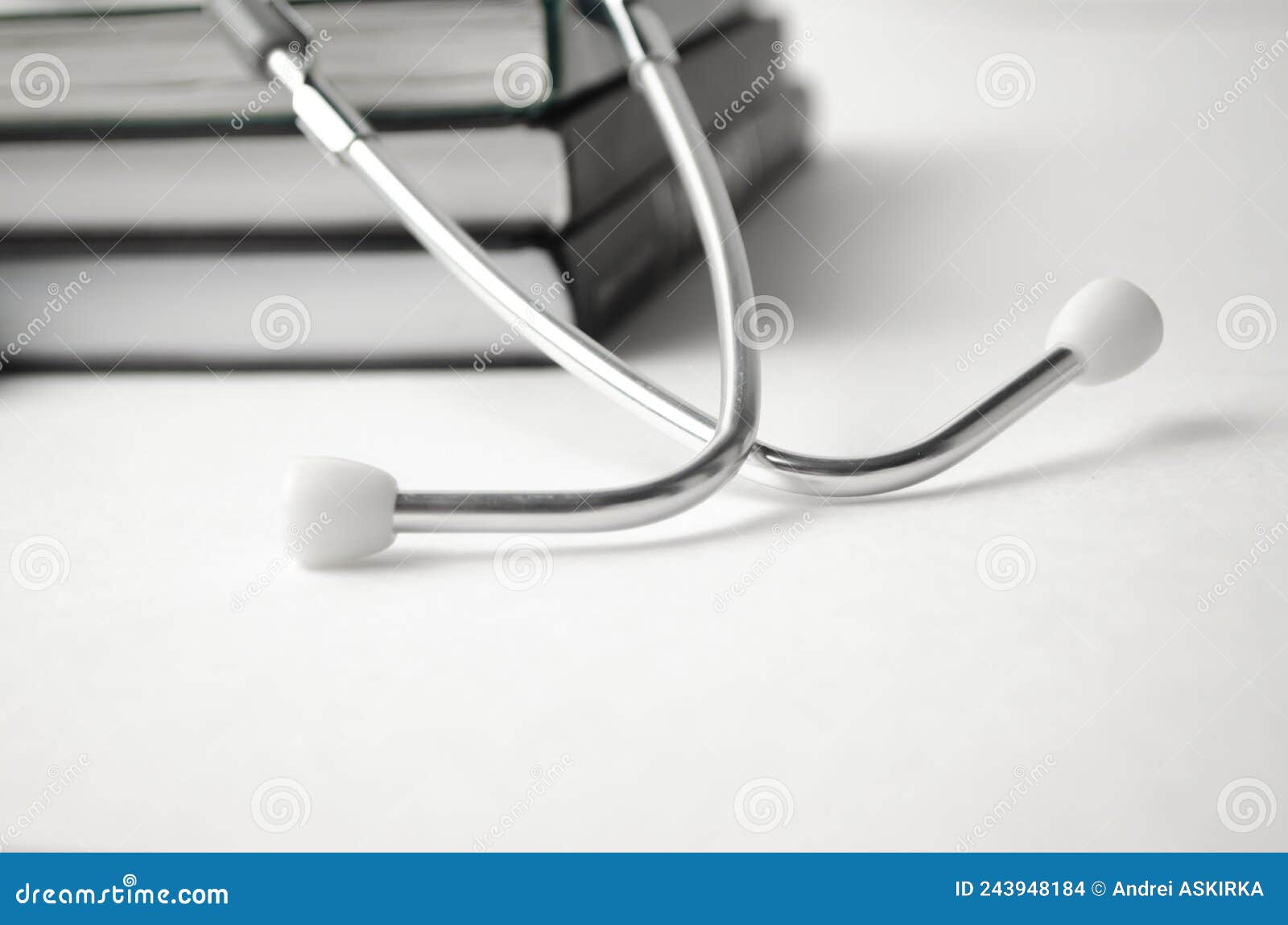 Beautiful Stethoscope on Book. Medical Concept Stock Photo - Image of ...
