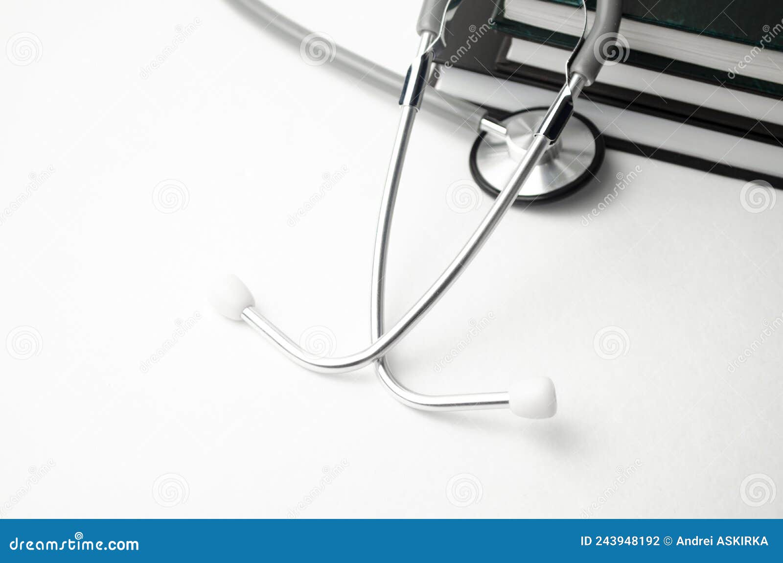 Beautiful Stethoscope on Book. Medical Concept Stock Photo - Image of ...