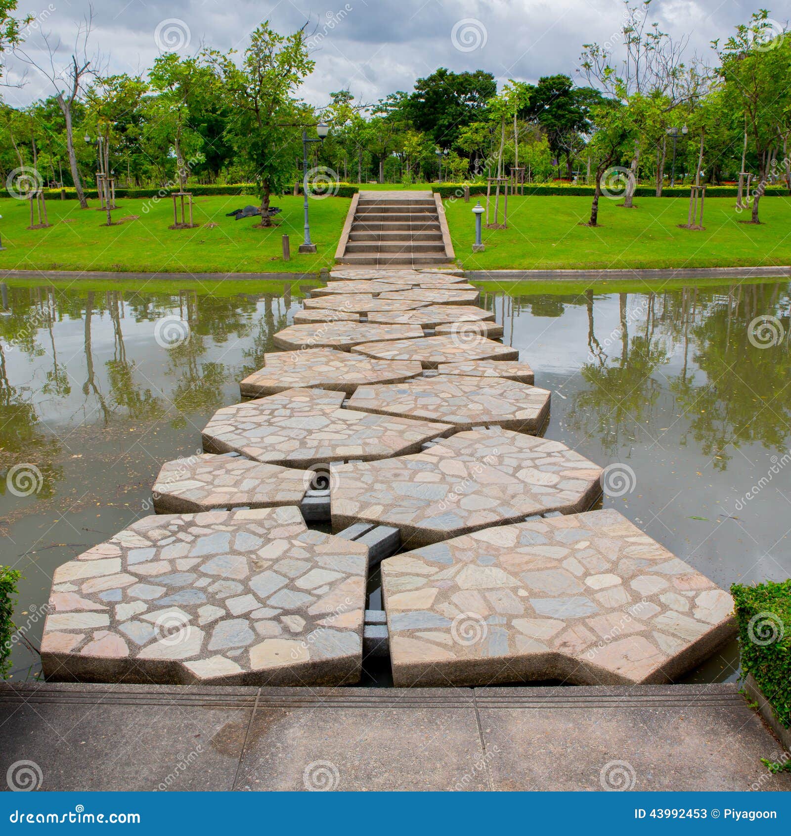 The beautiful stone bridge stock image. Image of cascade - 43992453