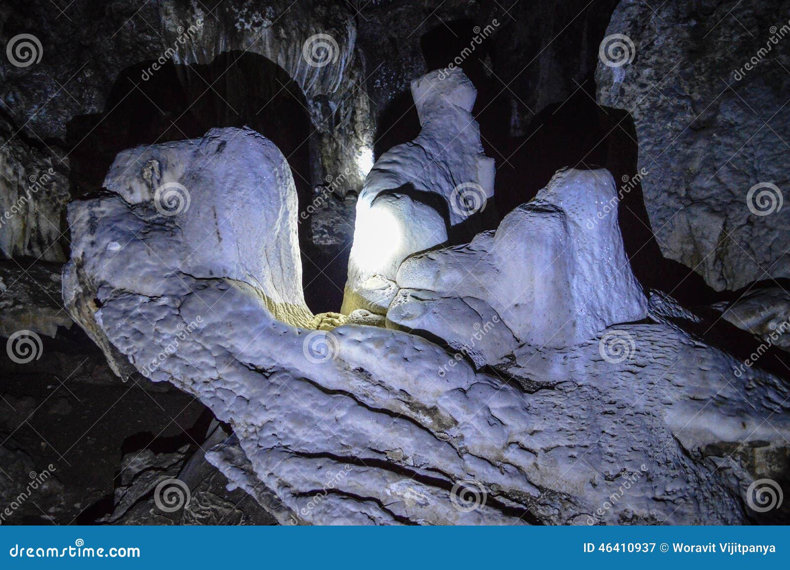 Beautiful stone in cave stock image. Image of lair, dark - 46410937