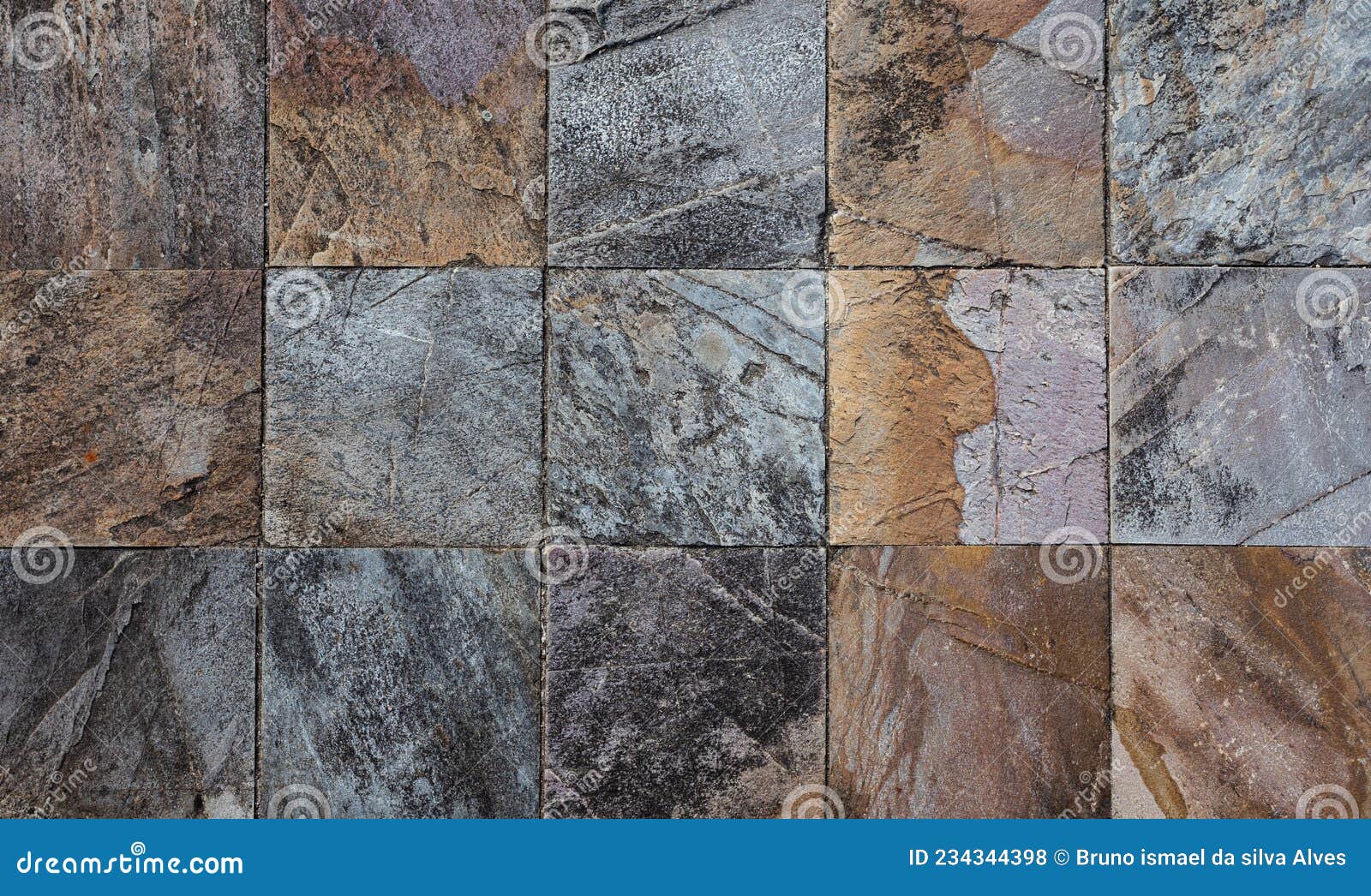Beautiful Stone Floor Grid of Squares, Arquitecture Background. Stock ...