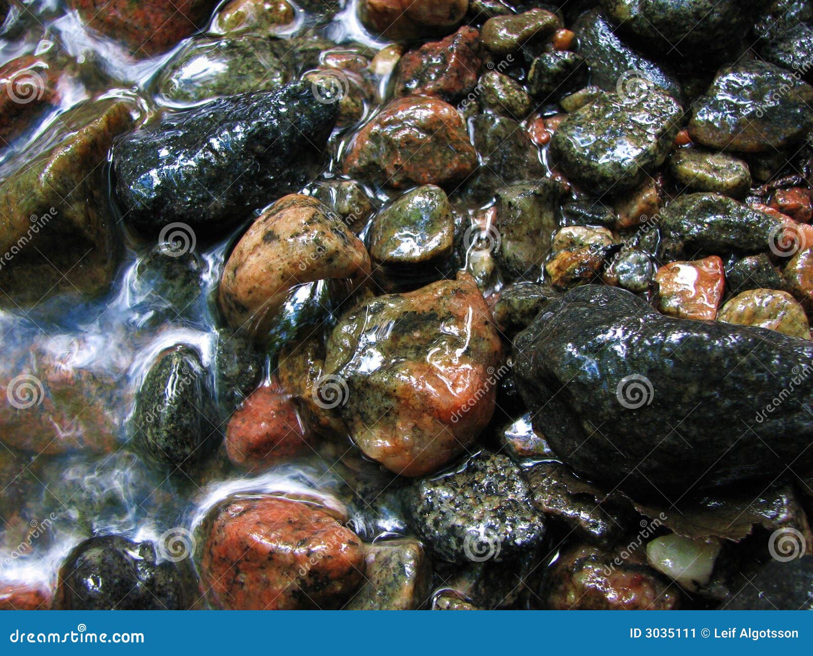 Beautiful Stones in the Stream Stock Image - Image of artphoto ...