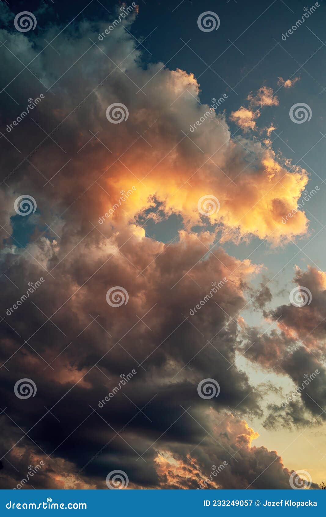 Beautiful Storm Clouds, Sky Cloud Background. Stock Image - Image of ...