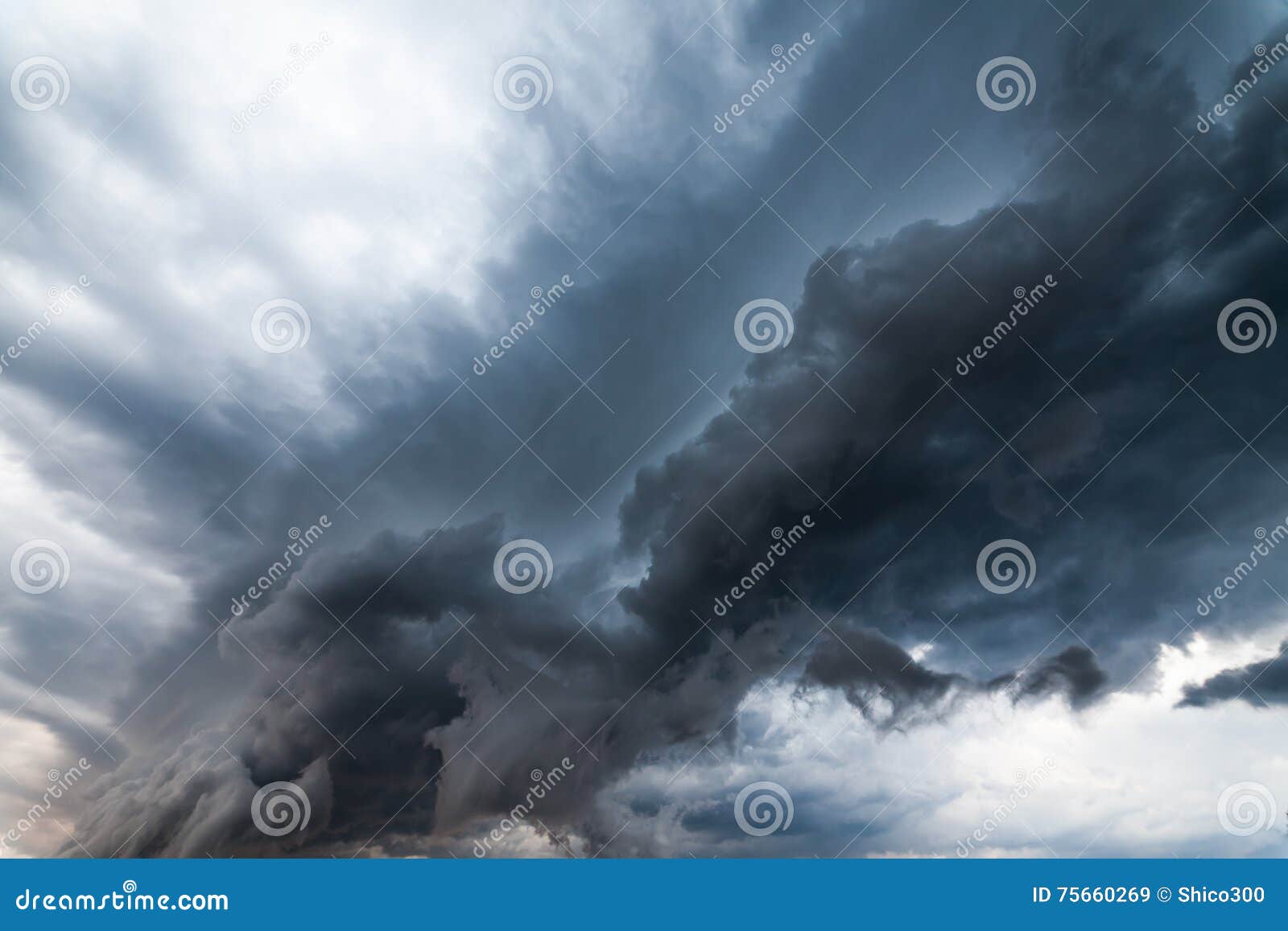 Beautiful Storm Sky with Clouds, Apocalypse Like Stock Image - Image of ...