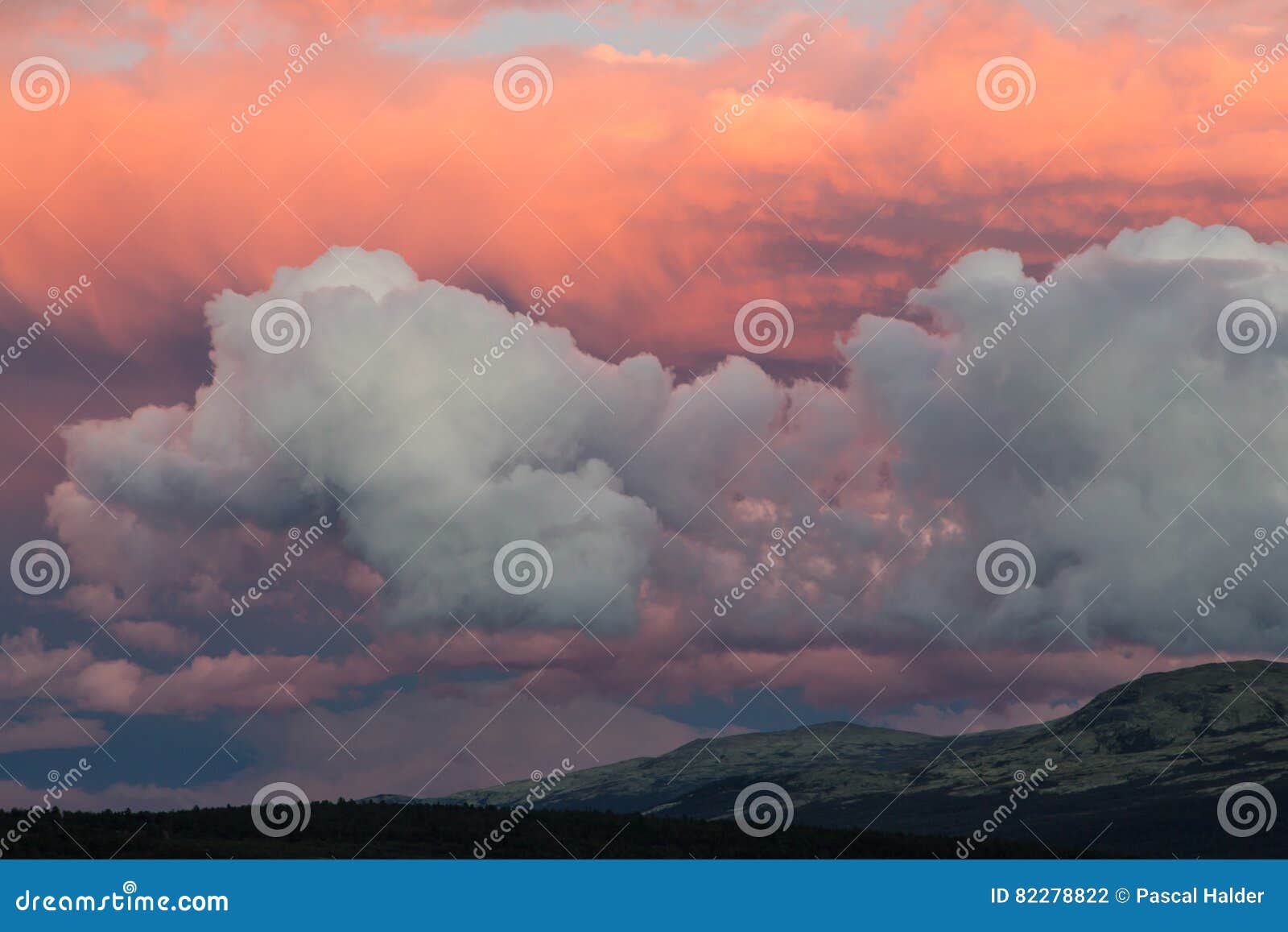 Beautiful Stormy Red Sky with Clouds during Sunset Stock Photo - Image ...