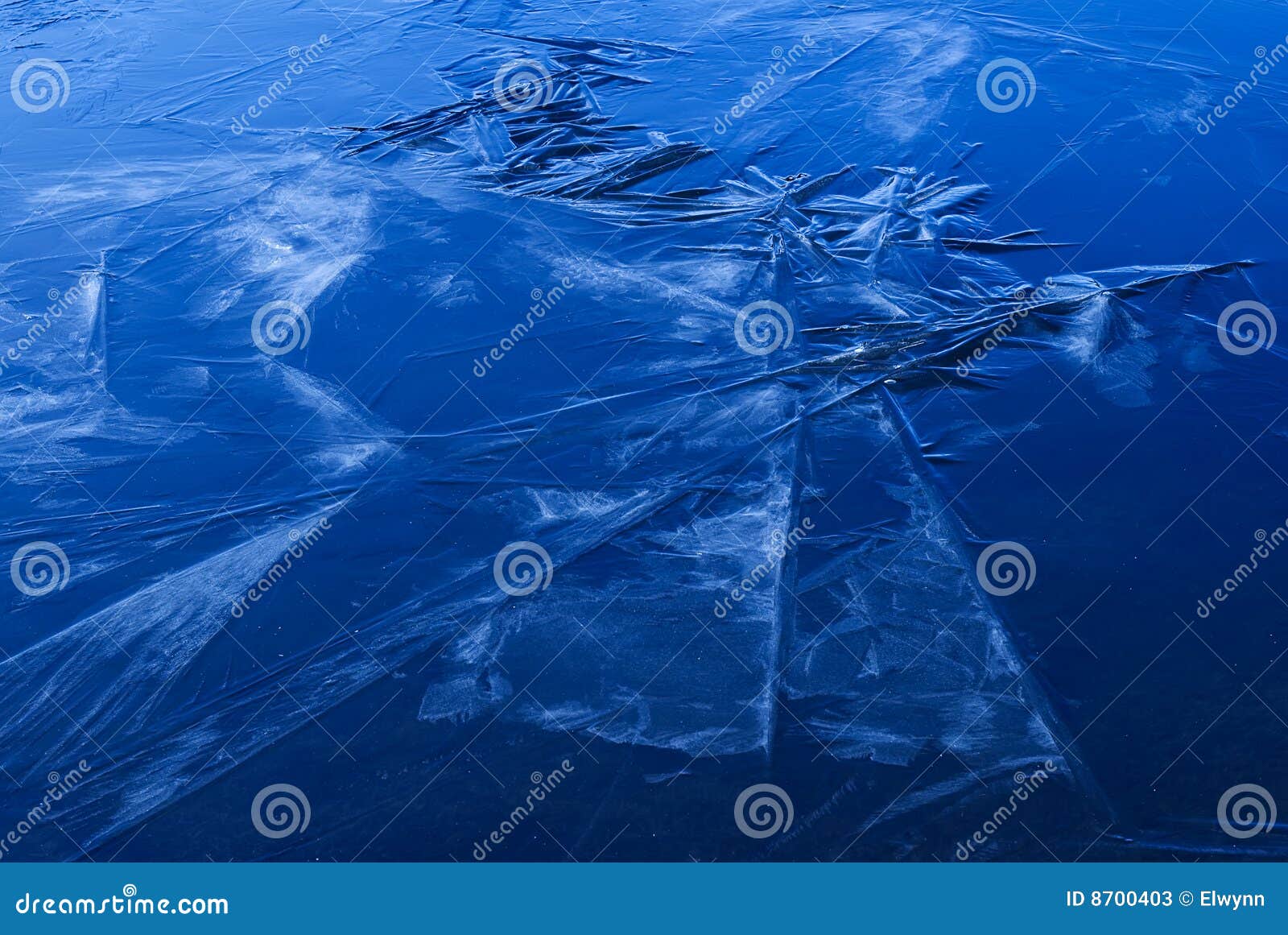 Beautiful Strange Iced Pond Surface Texture Stock Image - Image of ...