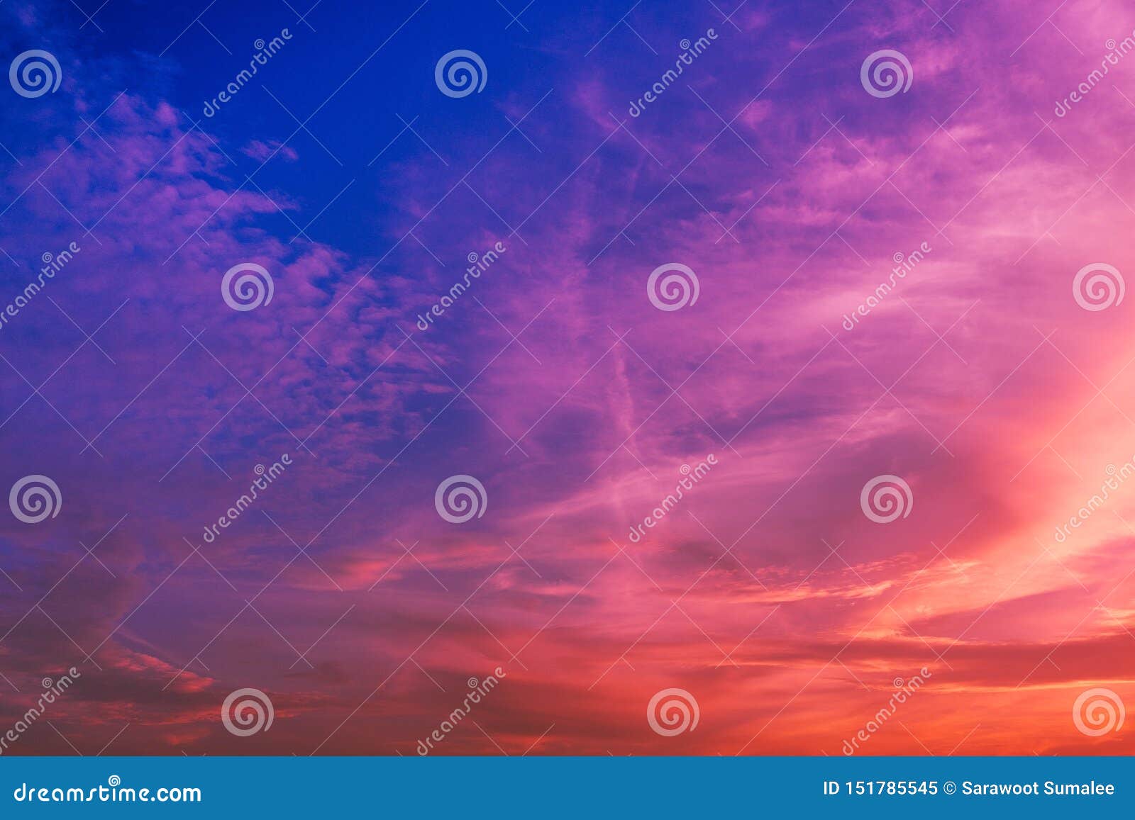 Stratus Cloud in Sunset Background for Forecast and Meteorology Concept ...