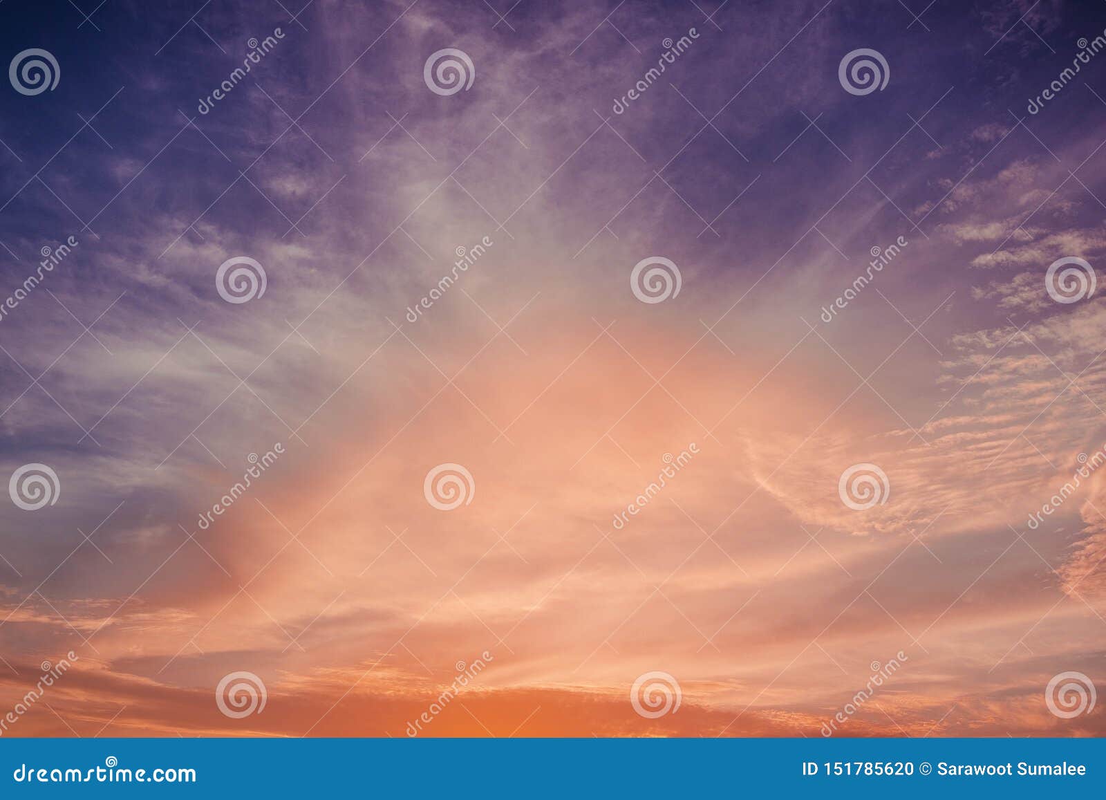 Stratus Cloud in Sunset Background for Forecast and Meteorology Concept ...