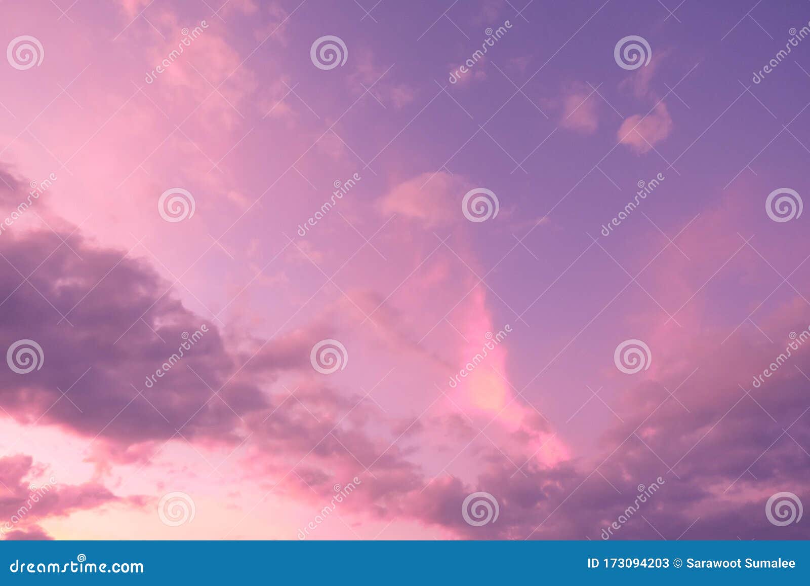 Beautiful of Stratus Cloud in Sunset Background for Forecast and ...