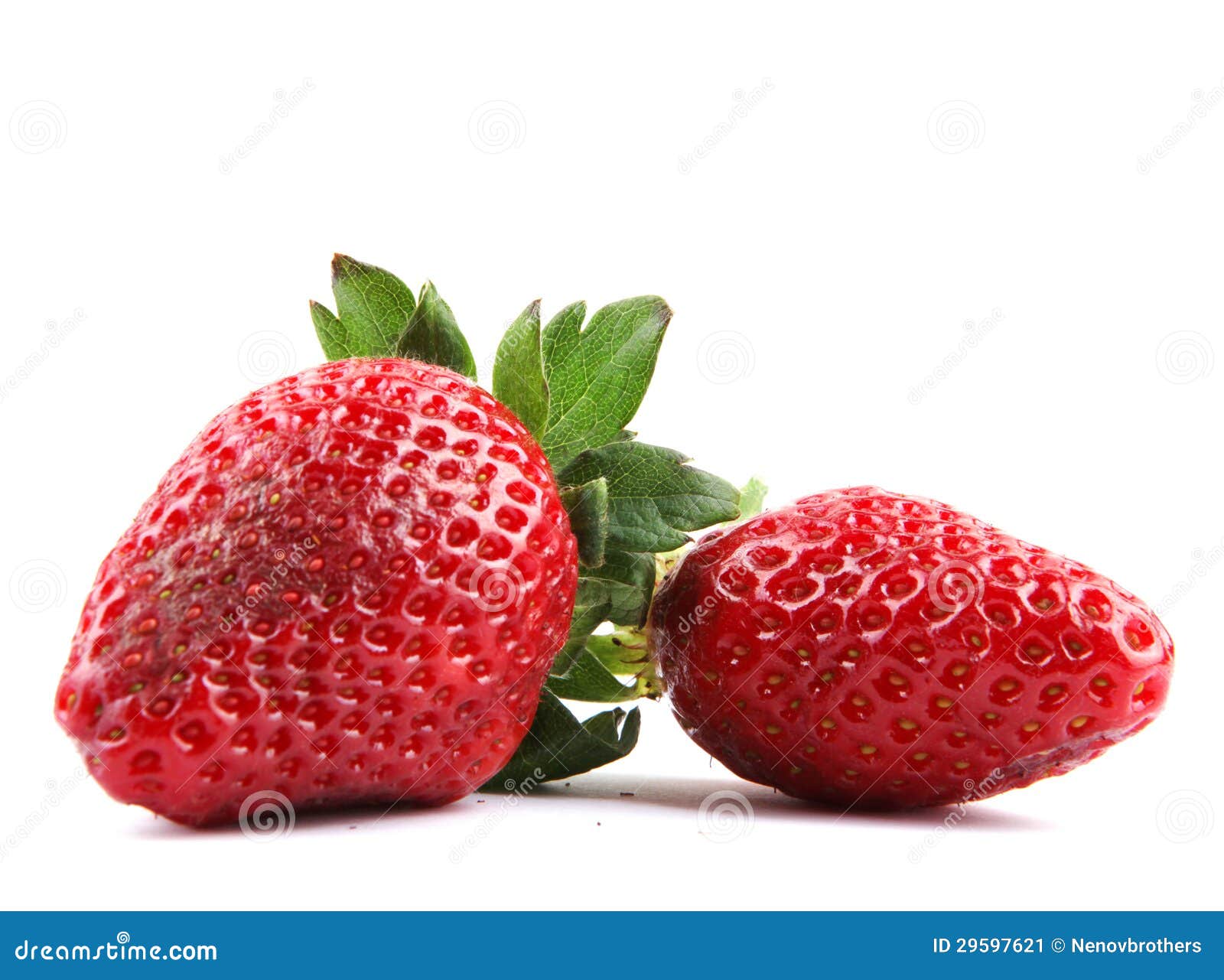 Beautiful Strawberries on White Stock Image - Image of farming ...